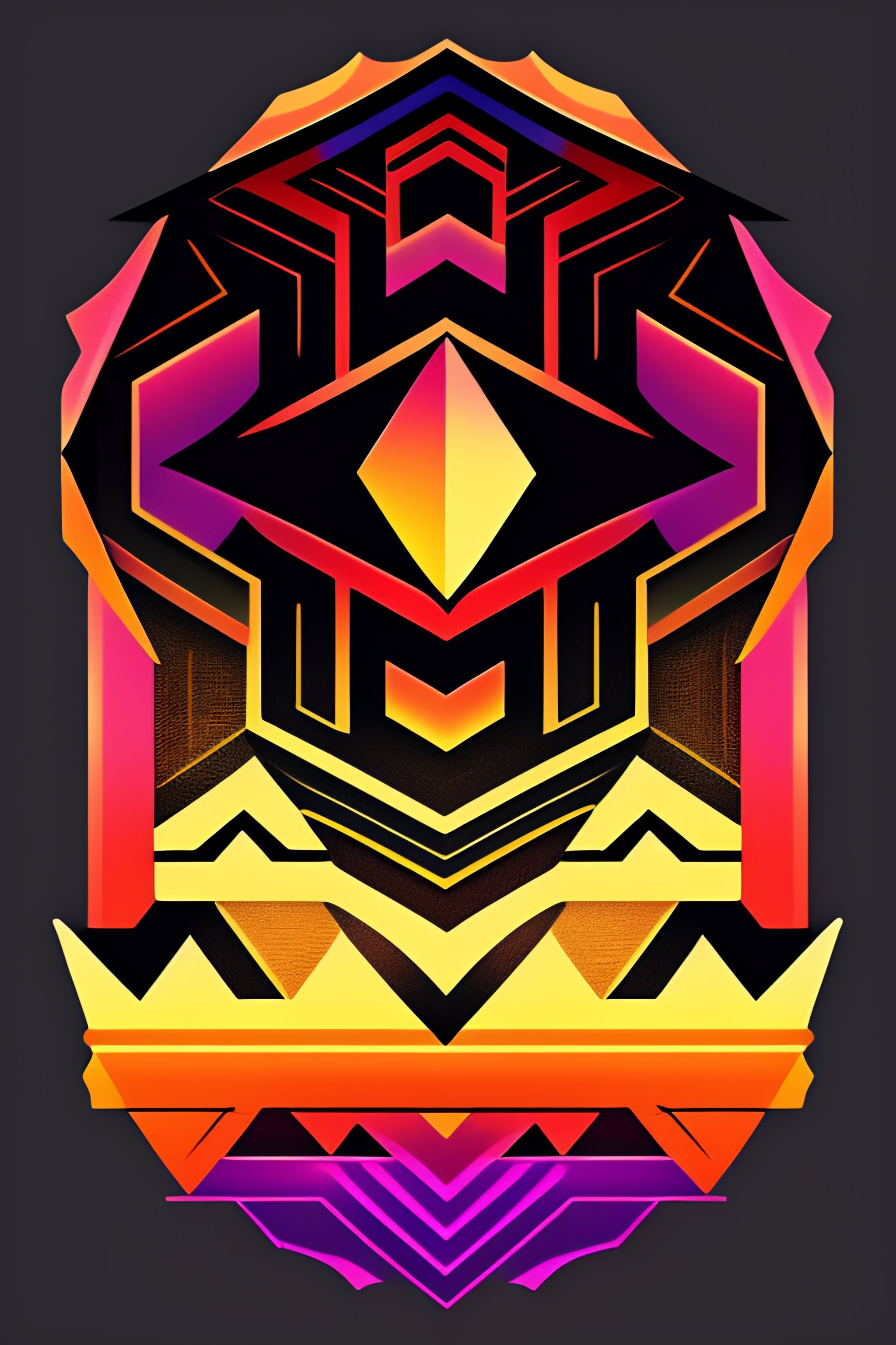 Lexica - Vector, graphic grunge, geometric tshirt design