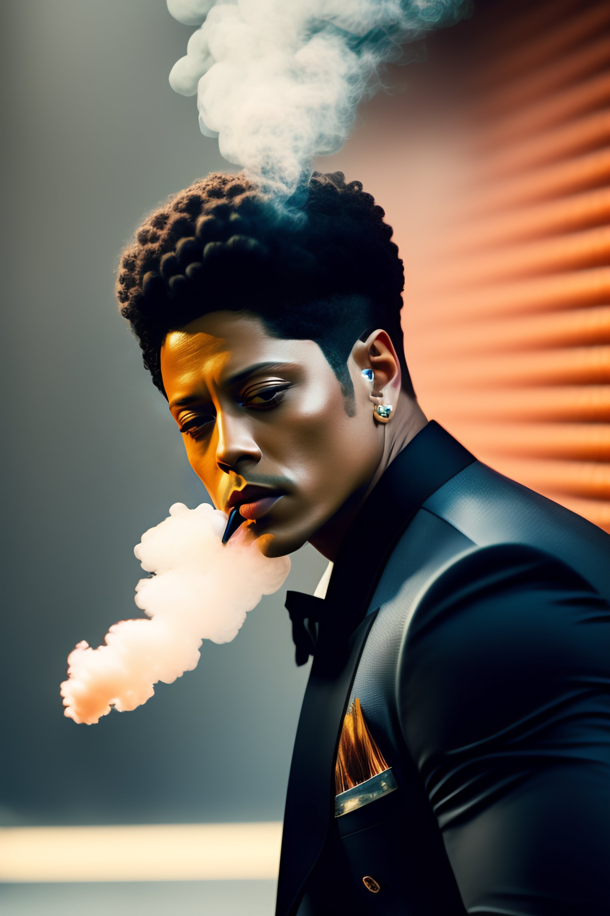 Bruno Mars Smoking Cigarettes