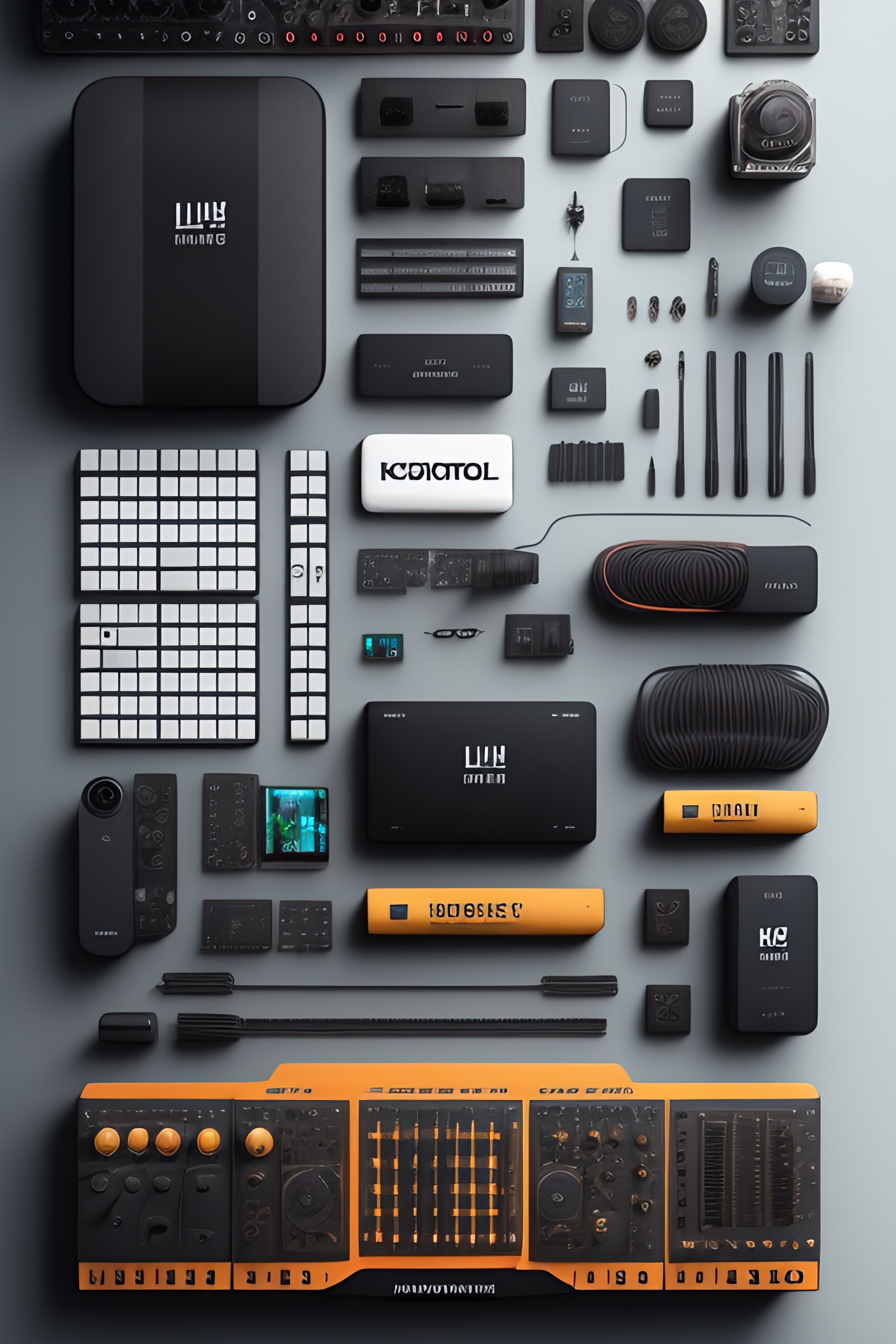 Lexica - Native Instruments Kontrol, Costumes and props, Knolling ...