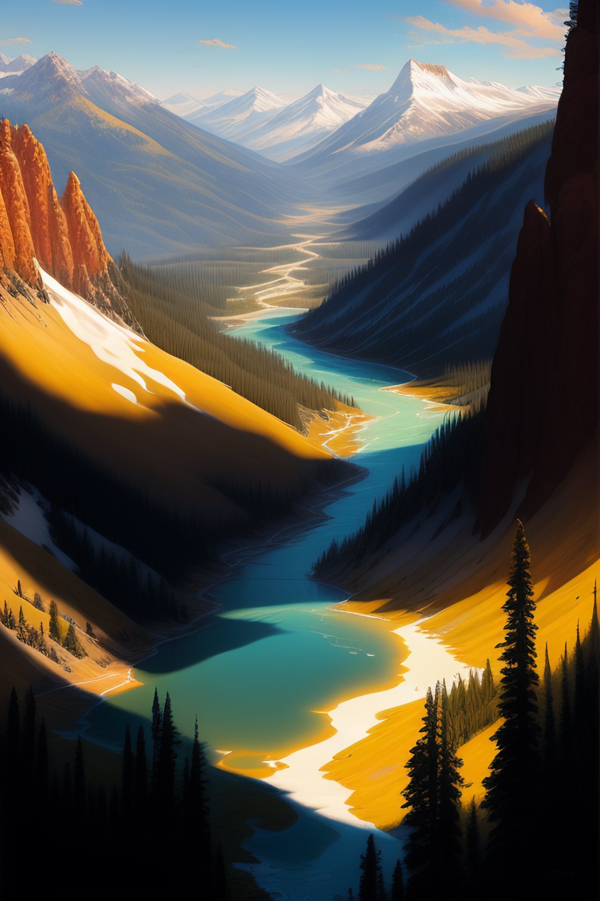 Lexica - Greg rutkowski travel poster yellowstone national park