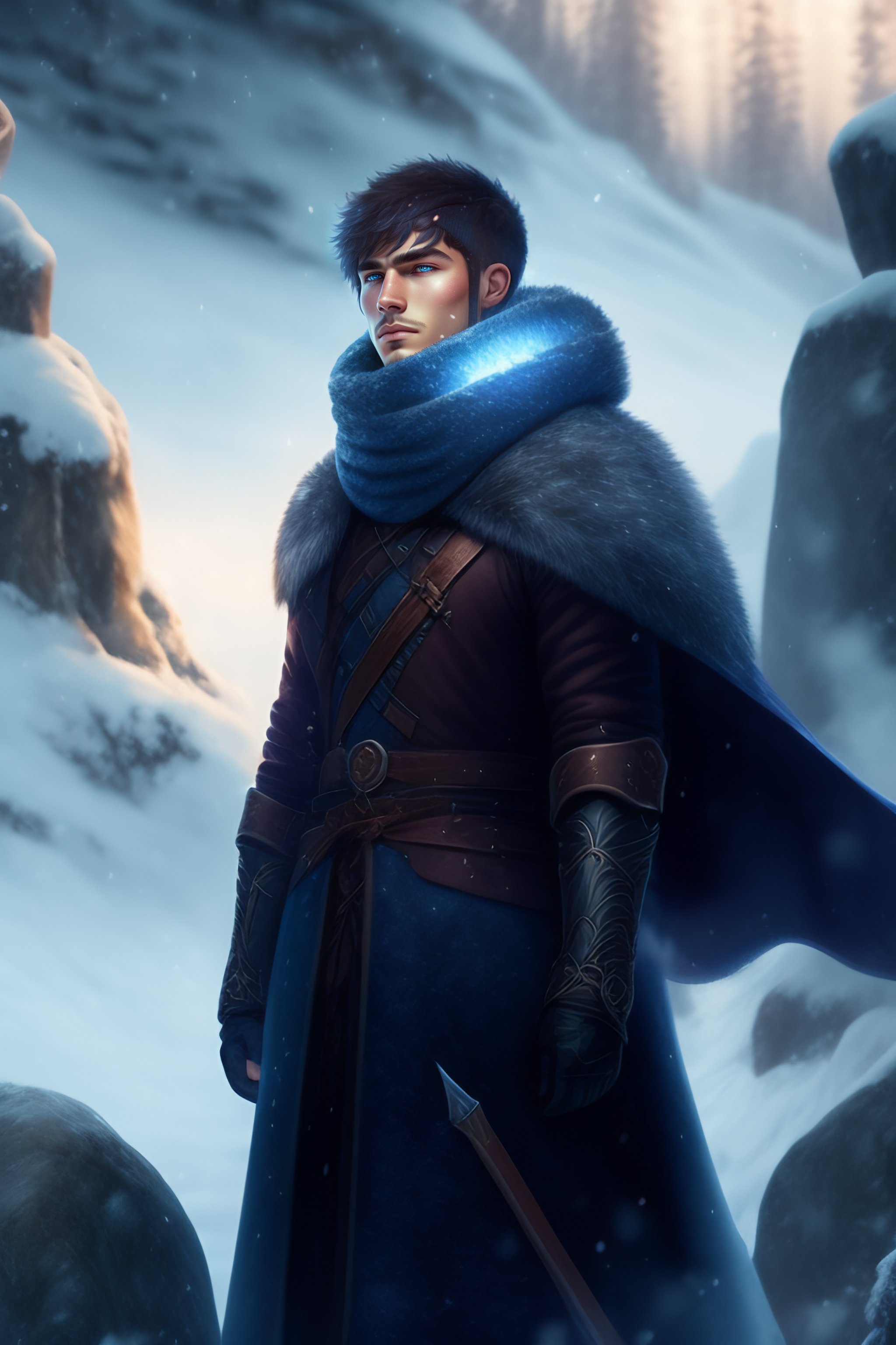 Lexica - Young mage,male, trapped in winter land, fantasy setting, wide ...