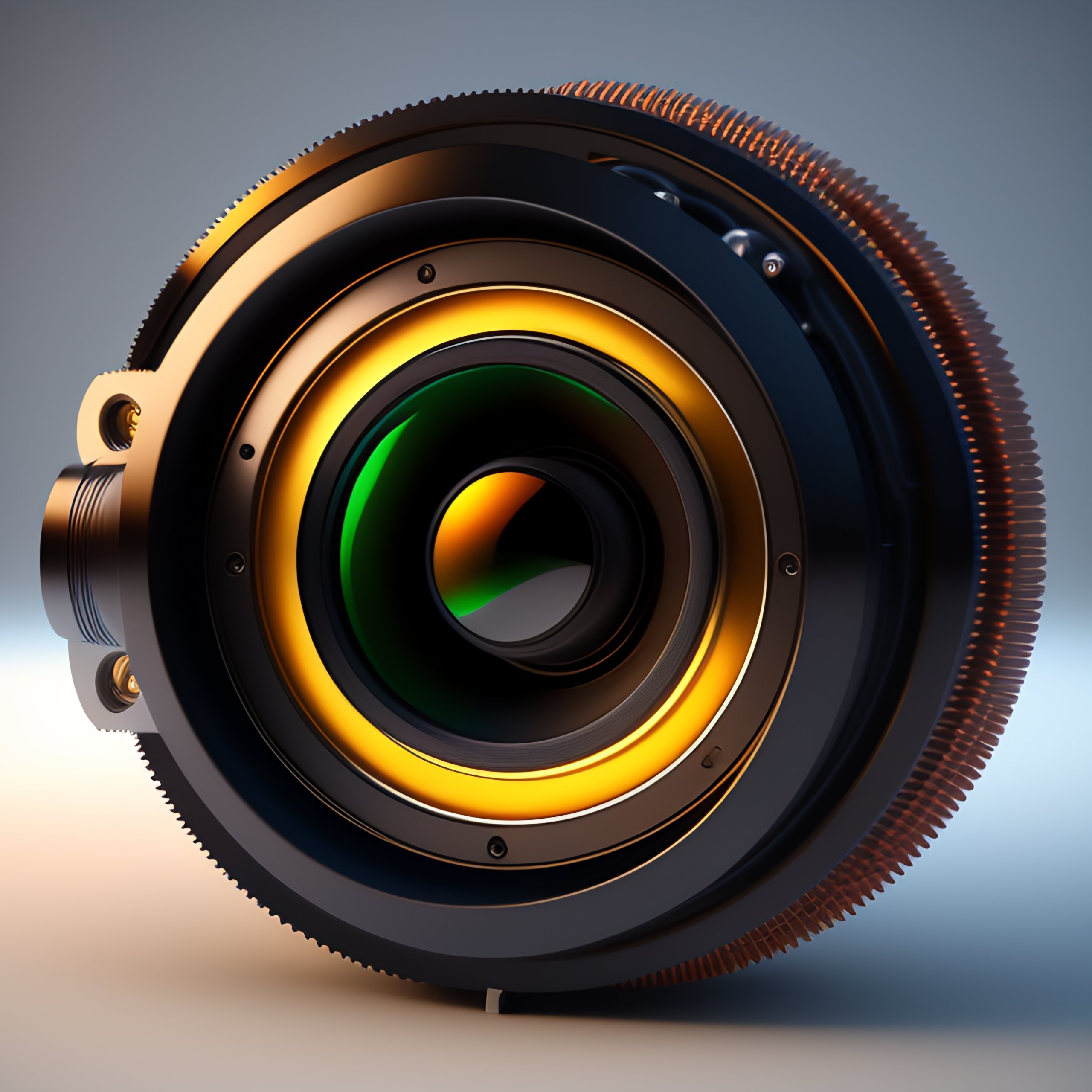 Lexica - C4D render of a monster made out of camera lenses. Lots of ...