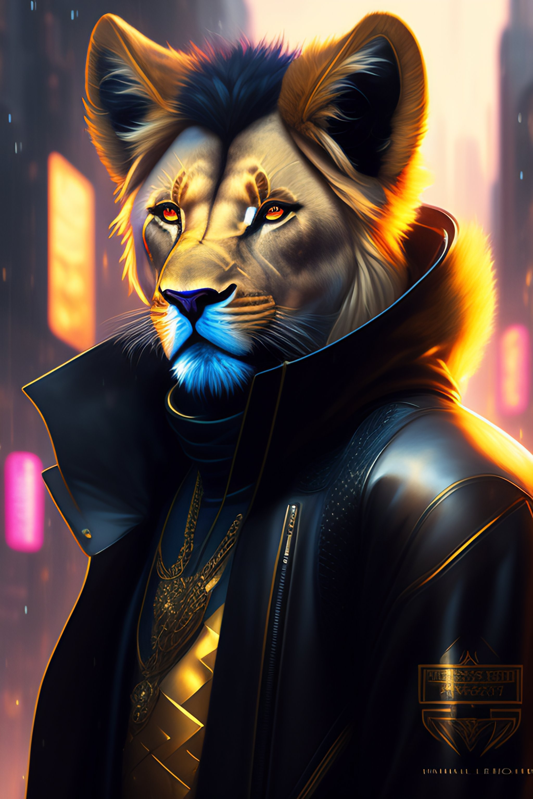 Lexica - Award winning beautiful portrait commission of a male furry ...