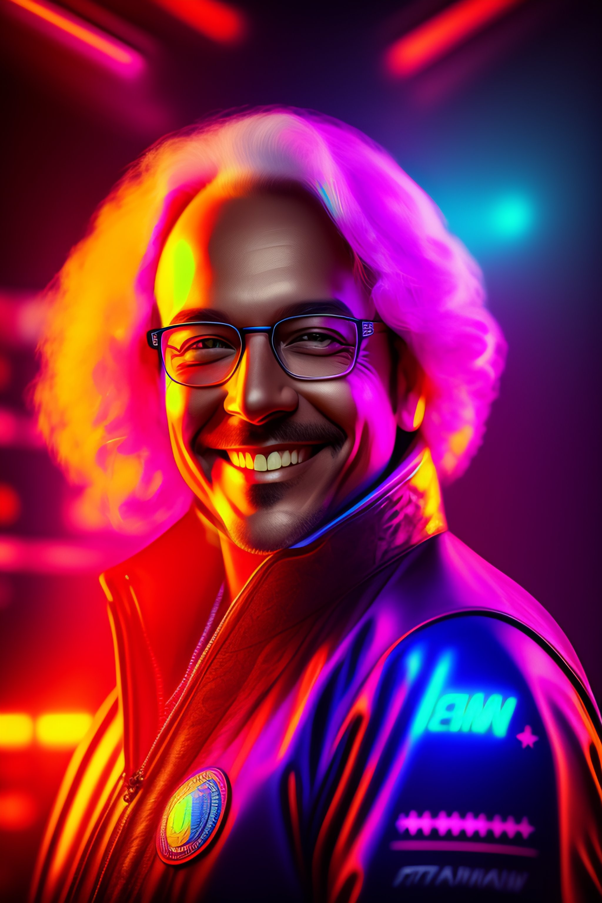 Lexica - Picture of smiling Benjamin Franklin as crypto traider, Imax ...