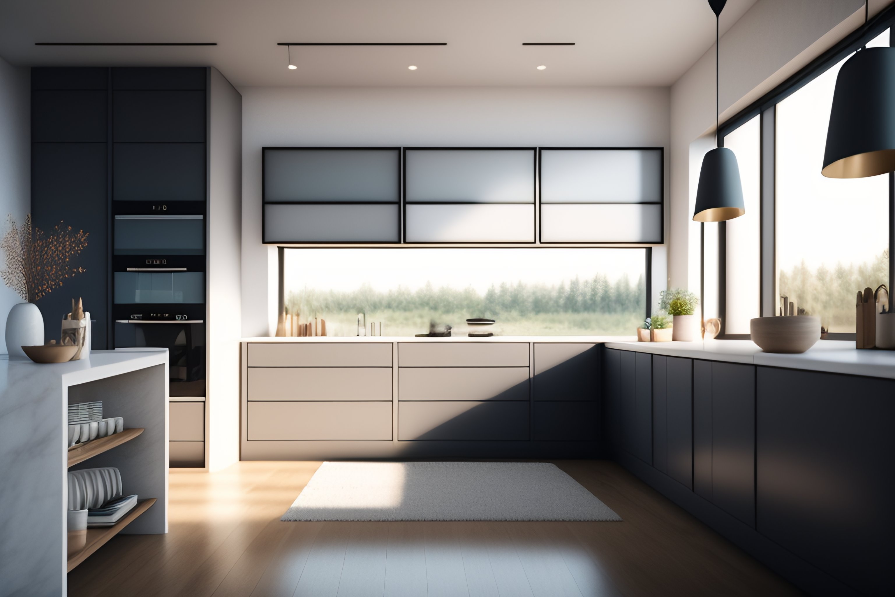 Lexica - A natural light modern kitchen, interior design, light, 50mm ...