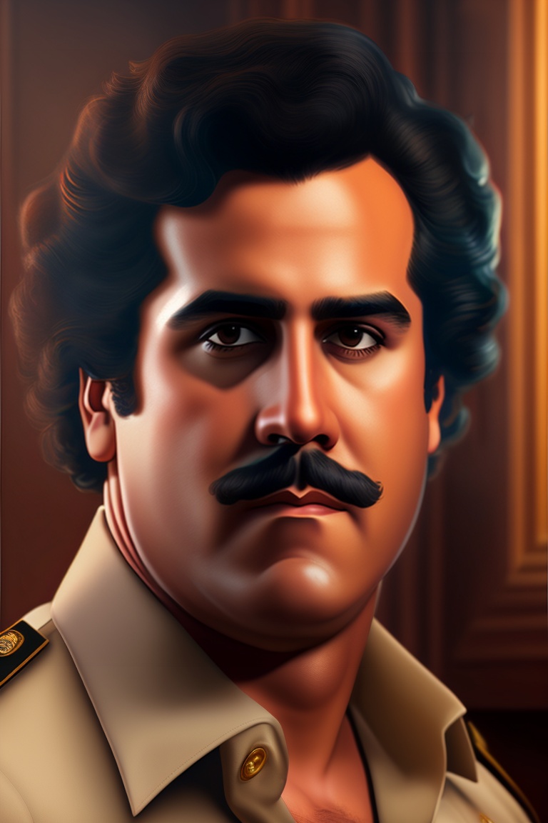 Lexica - Pablo escobar,looking at camera,super realistic,netflix,high ...
