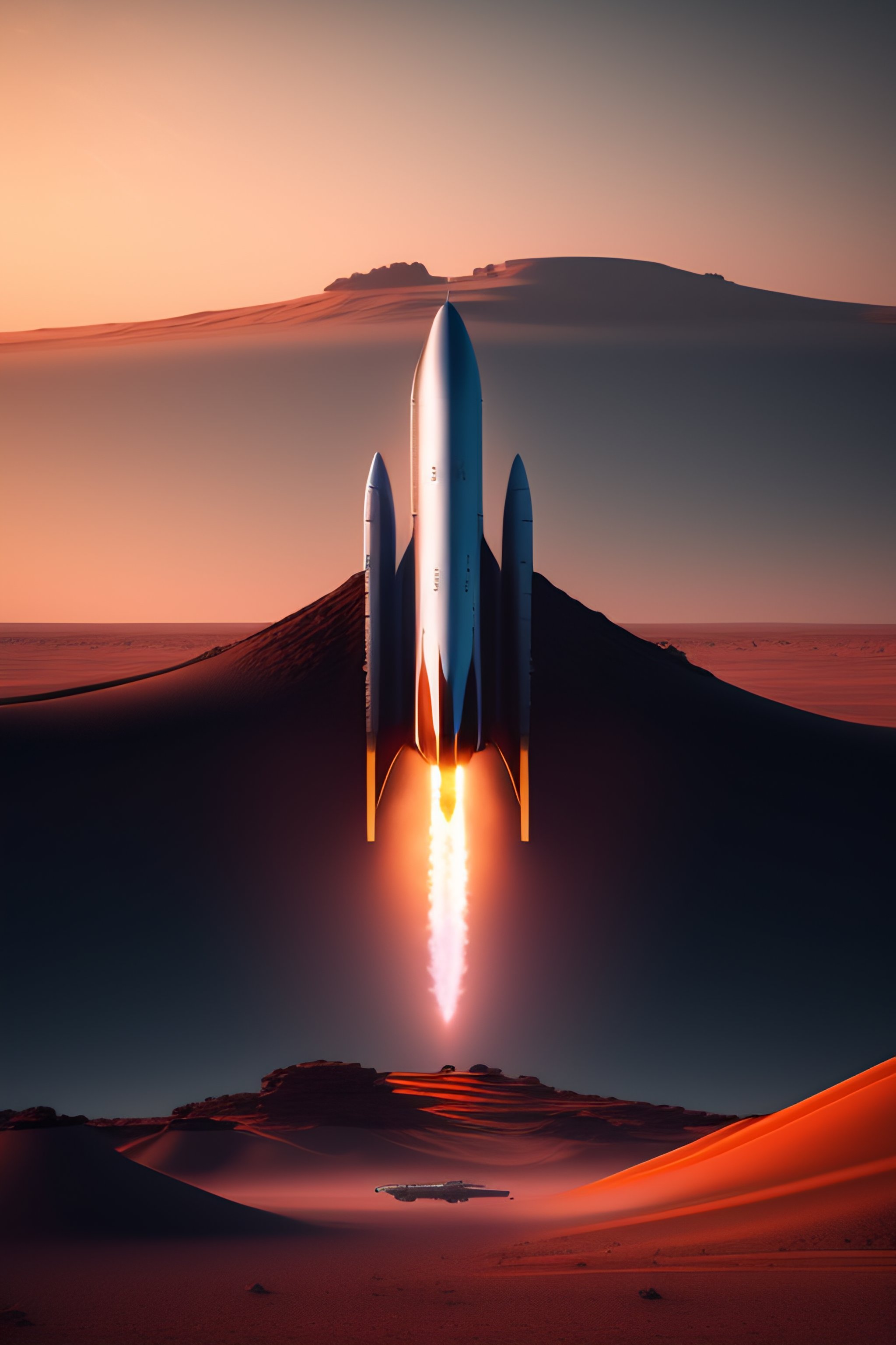 Lexica - Photograph of Spacex starship landed on Mars realistic ...