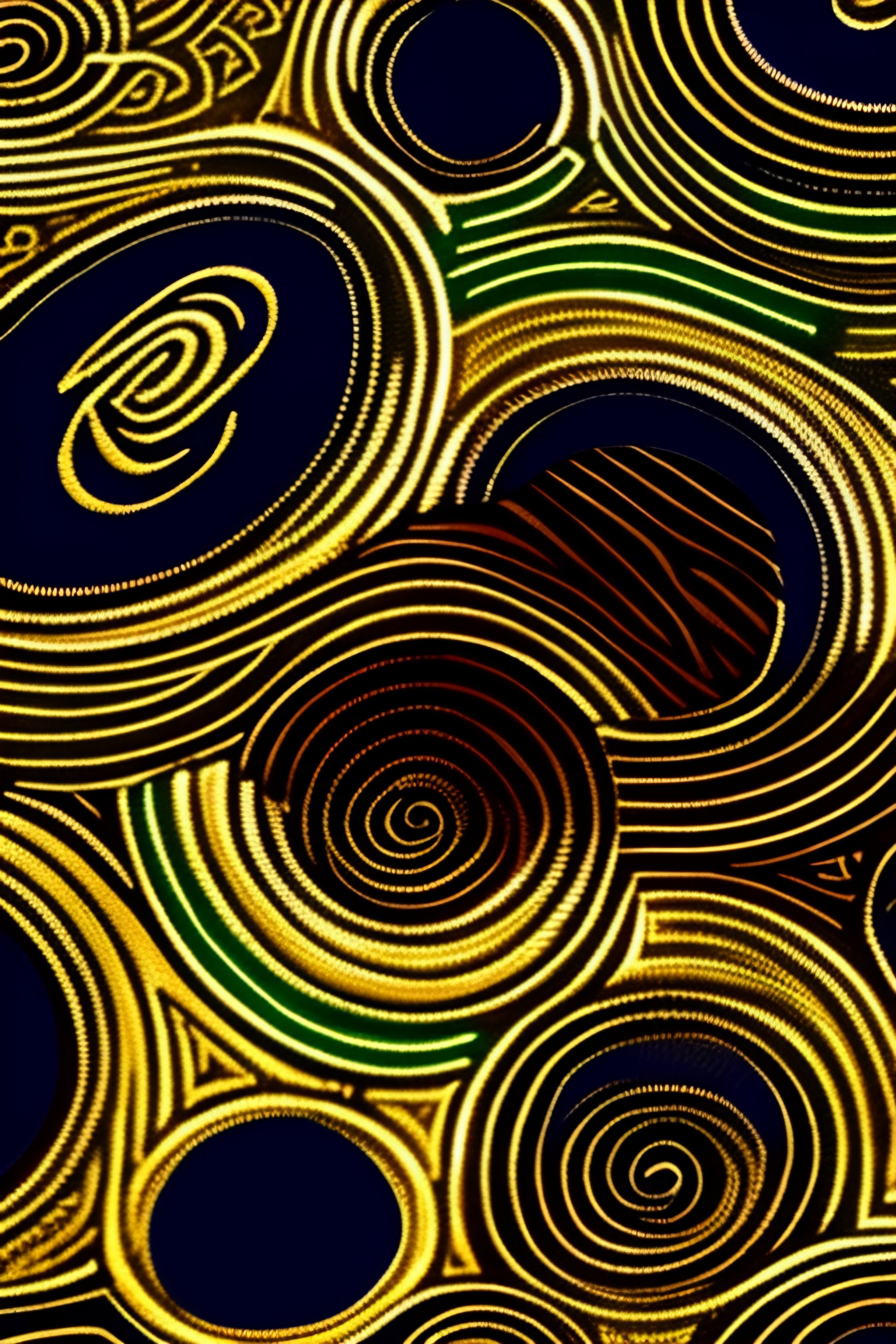 Lexica - Image of African fabric with gold, black, green, Kemet Egypt ...