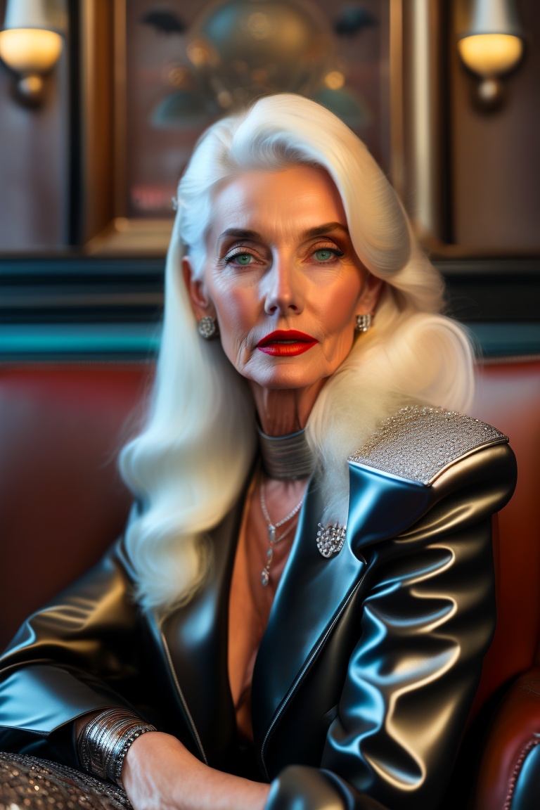 Lexica - 3/ 4 color photography side angle view danishpunk close ...