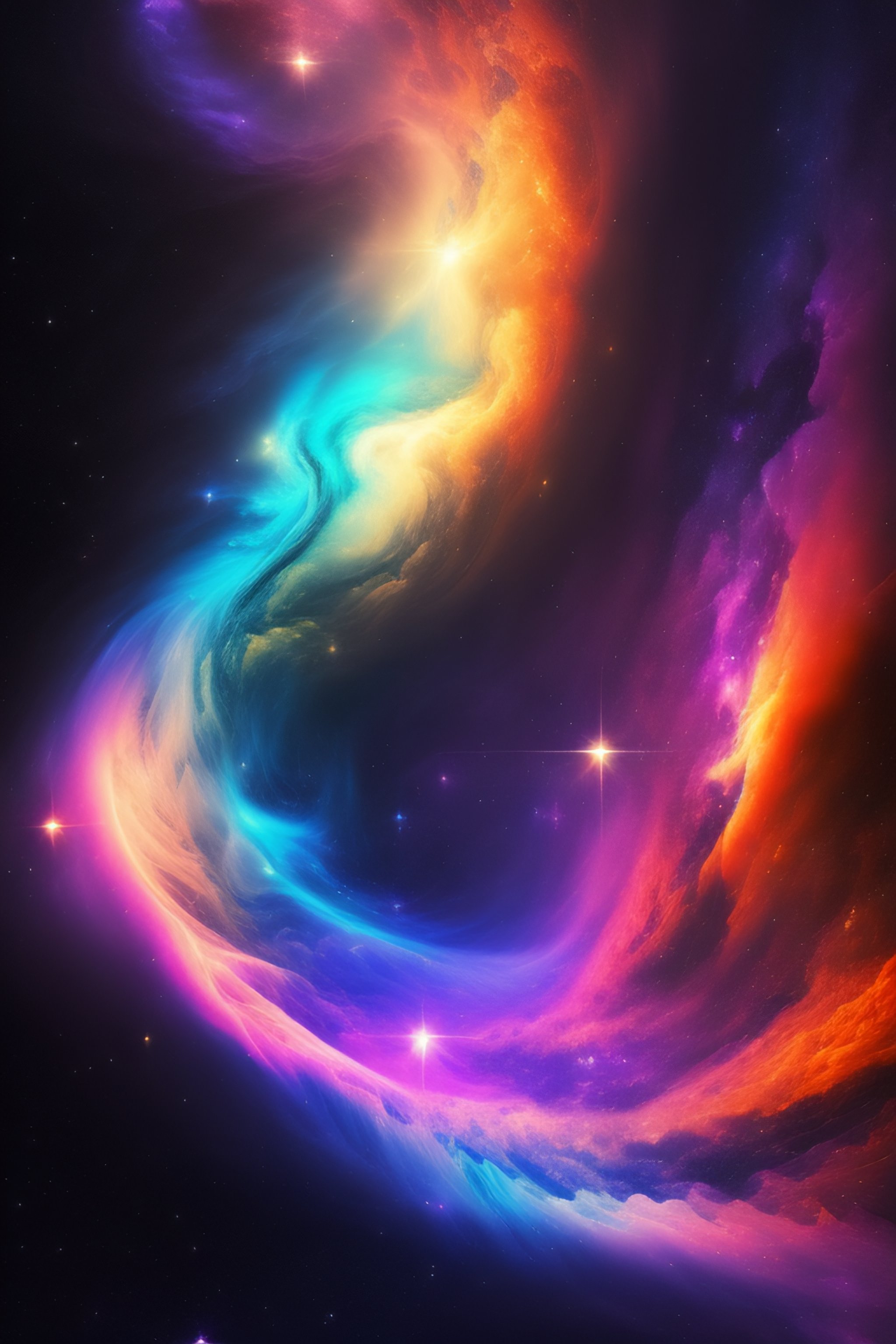 Rainbow Nebula Wallpaper