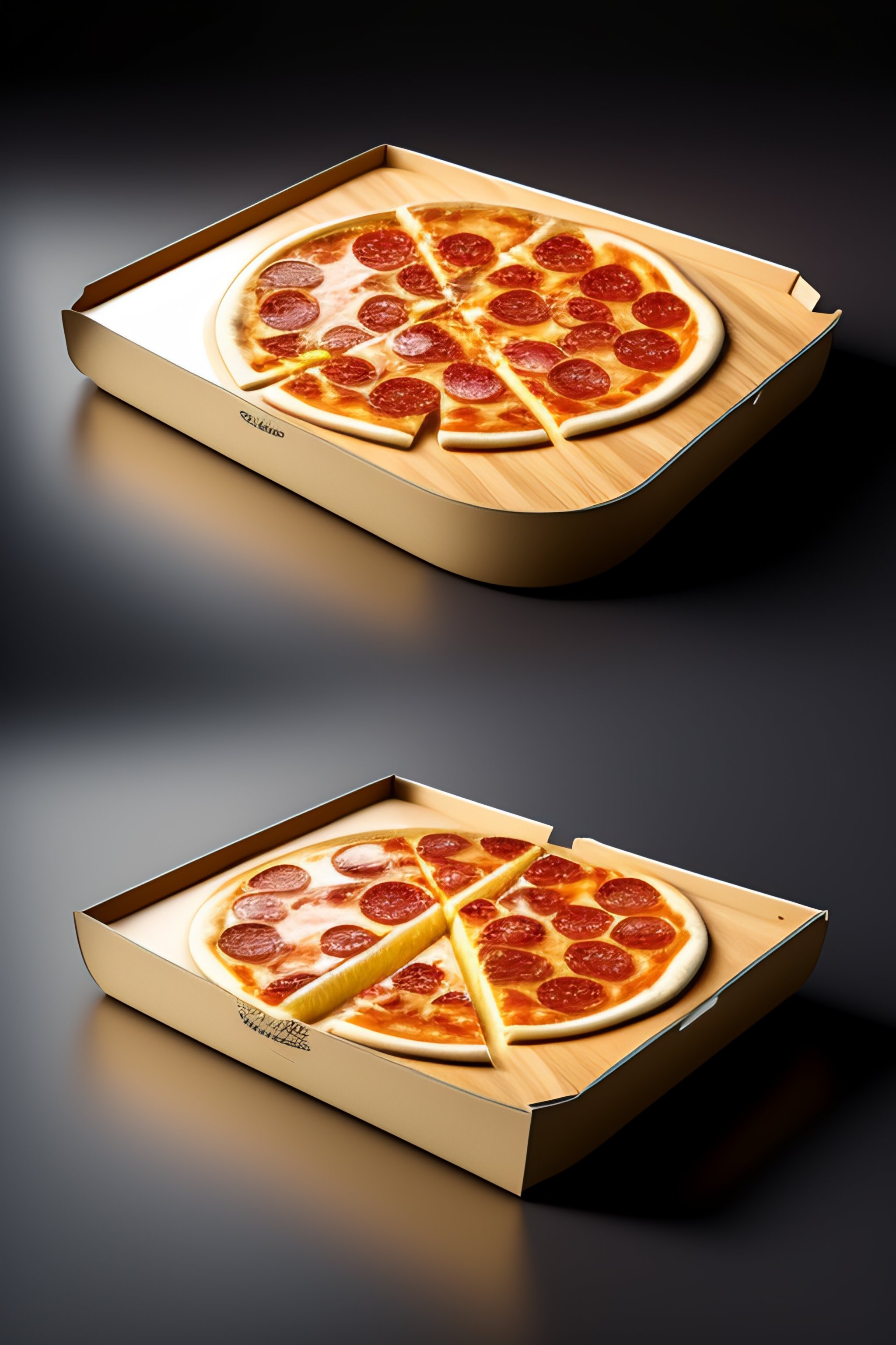 Lexica - Pizza box design for square shaped pizza