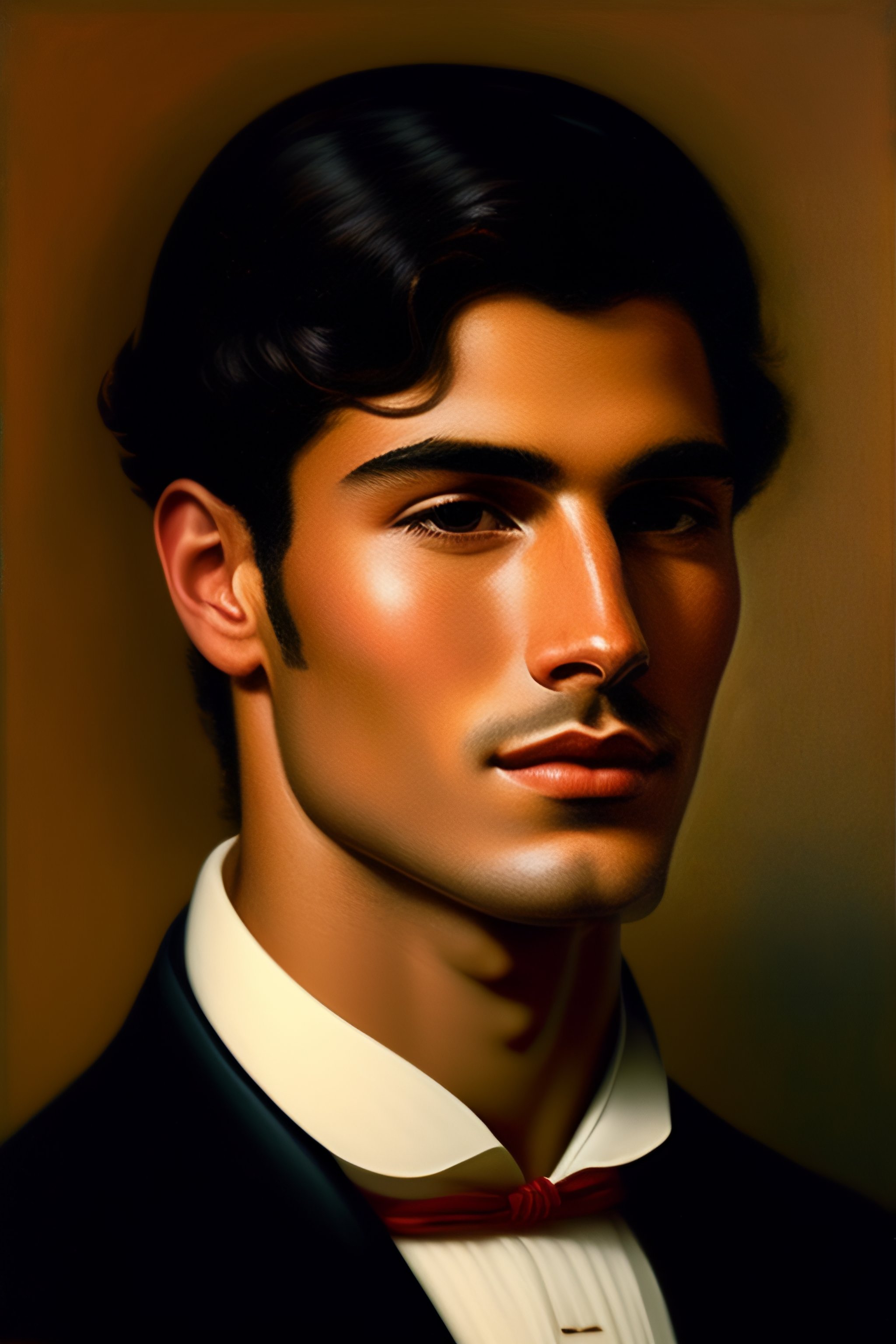 Lexica - A high-resolution photo of old-style oil paintings, a face ...