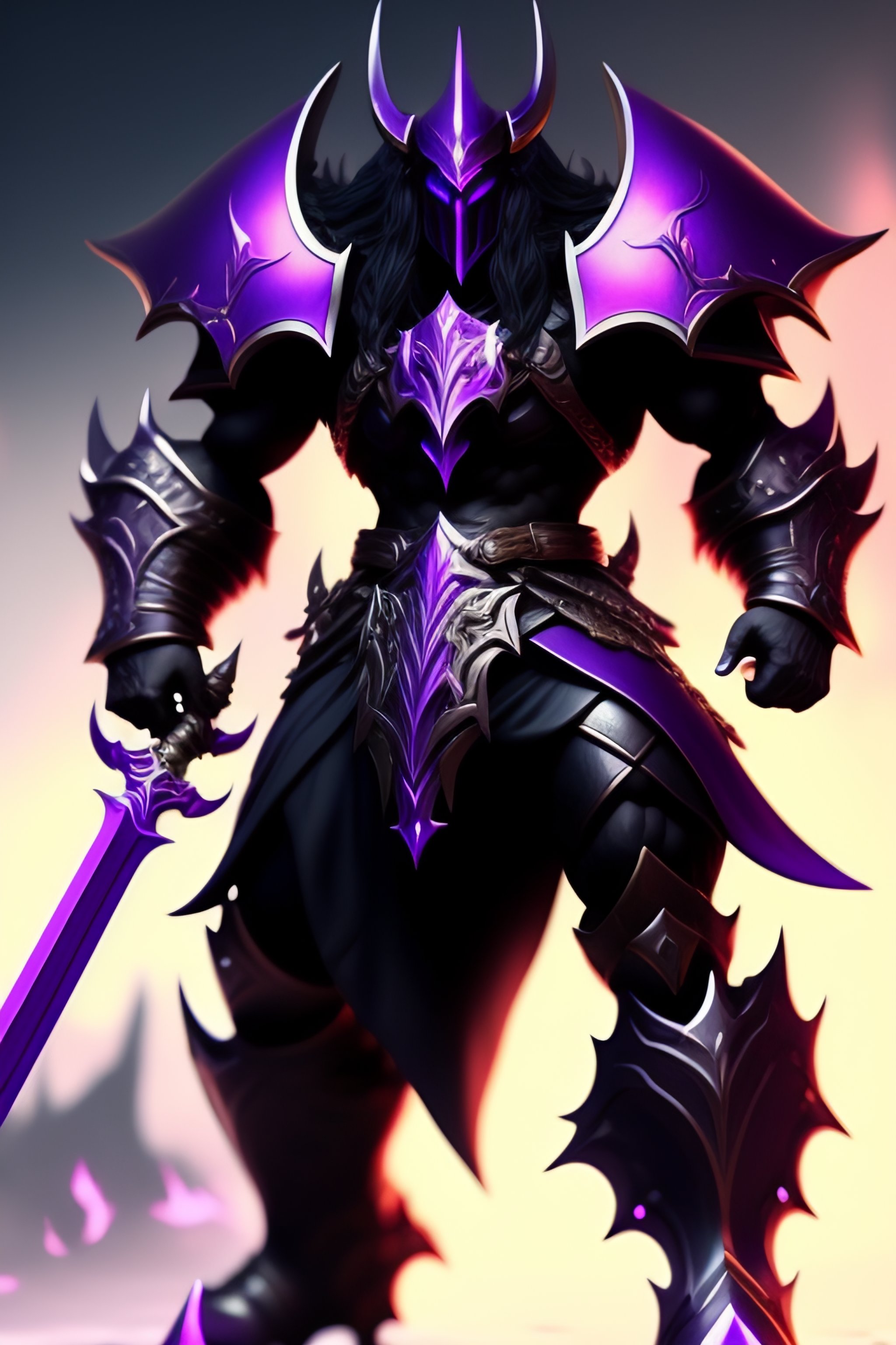 Lexica - Mordekaiser from League of Legends using dark armor, using ...