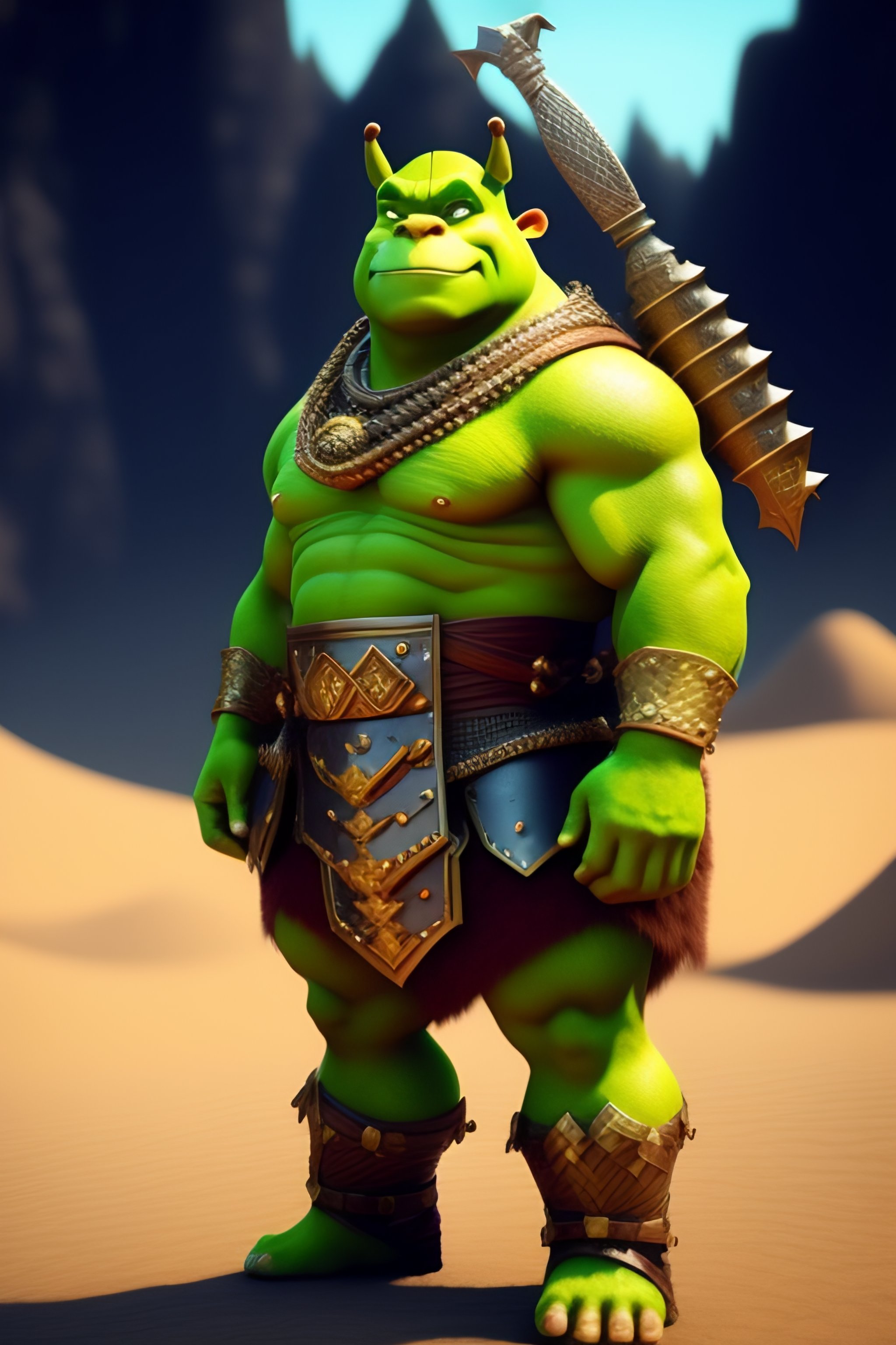Lexica - Shrek with minecraft armor
