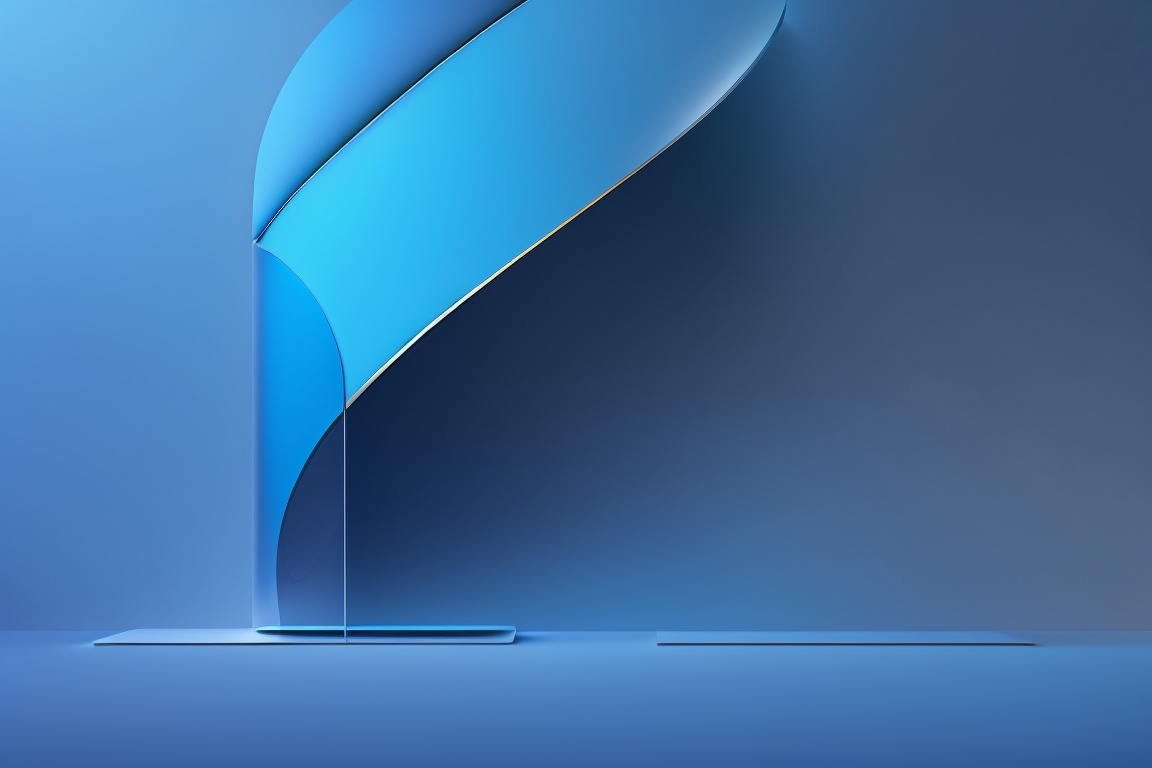 Lexica - Background image: minimalist, modern, detailed, blue tones.