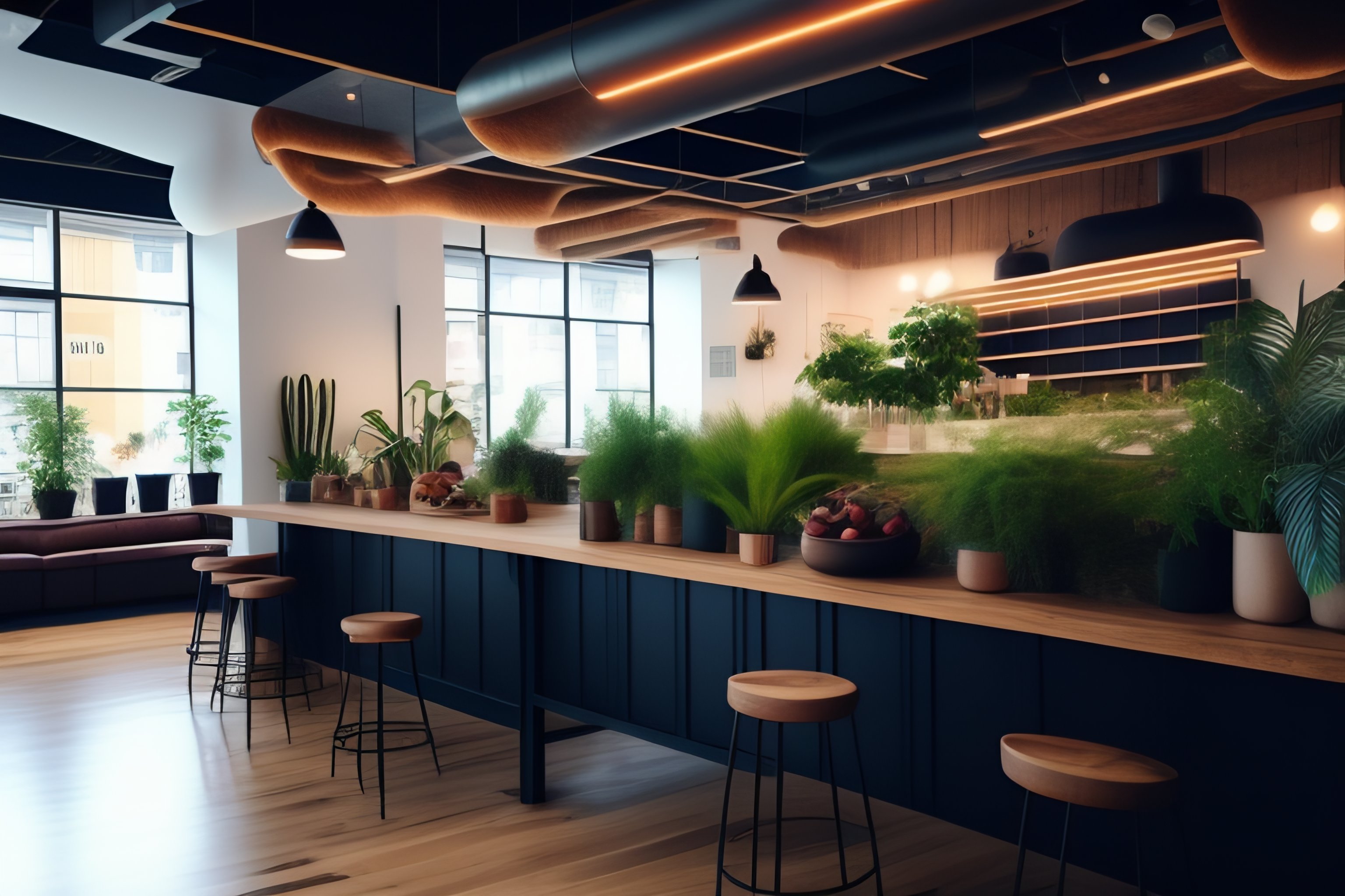 Lexica - Interior, creative agency, wework style, hipster, apple ...