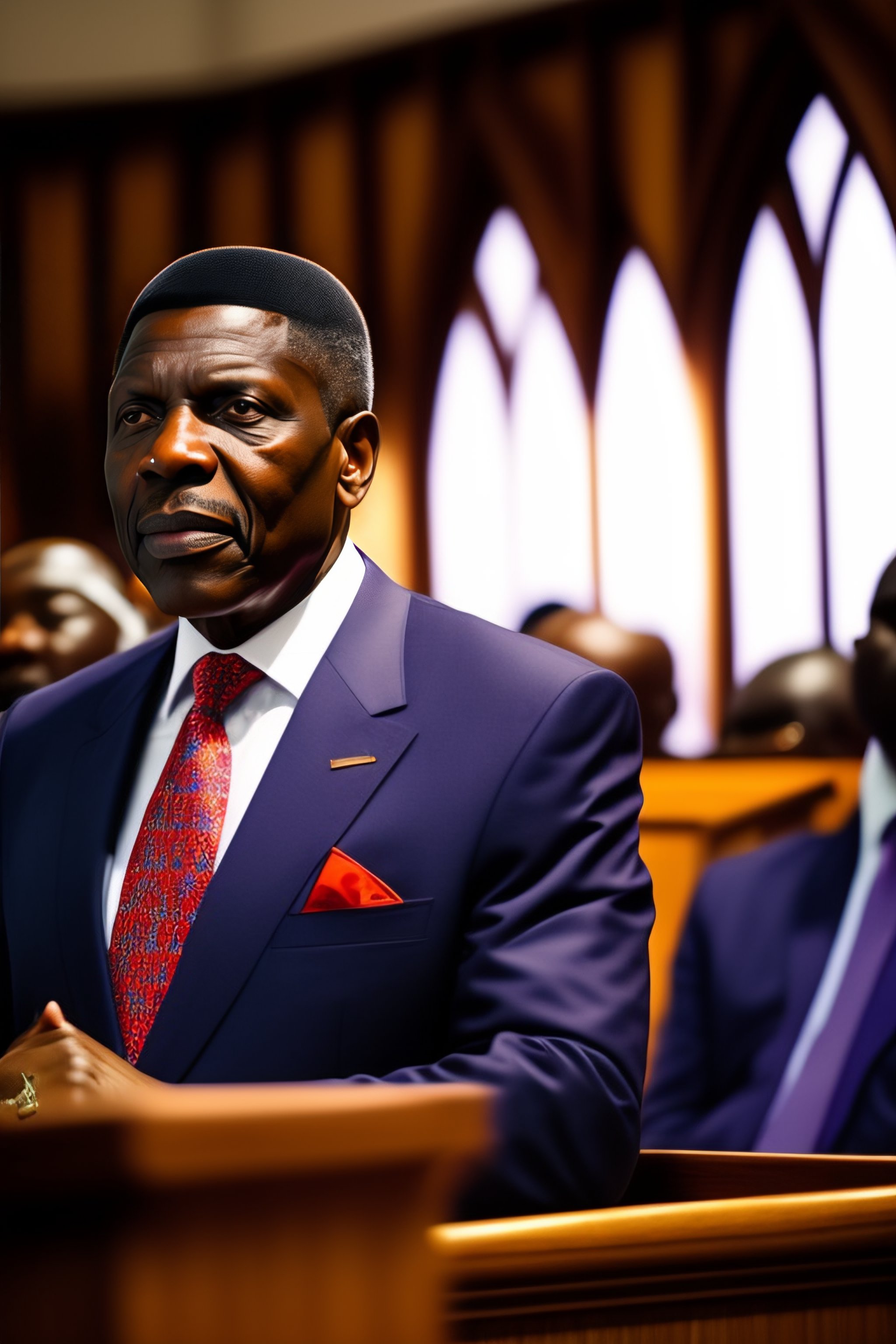 Lexica - E. A. Adeboye in church