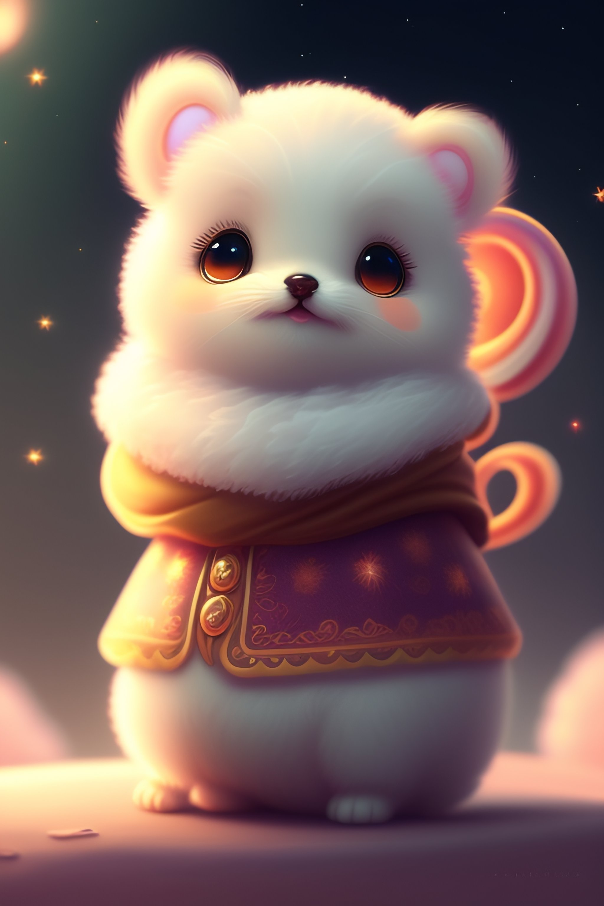 Lexica - CUTE AND ADORABLE CARTOON FLUFFY BABY RHEA, FANTASY, DREAMLIKE ...