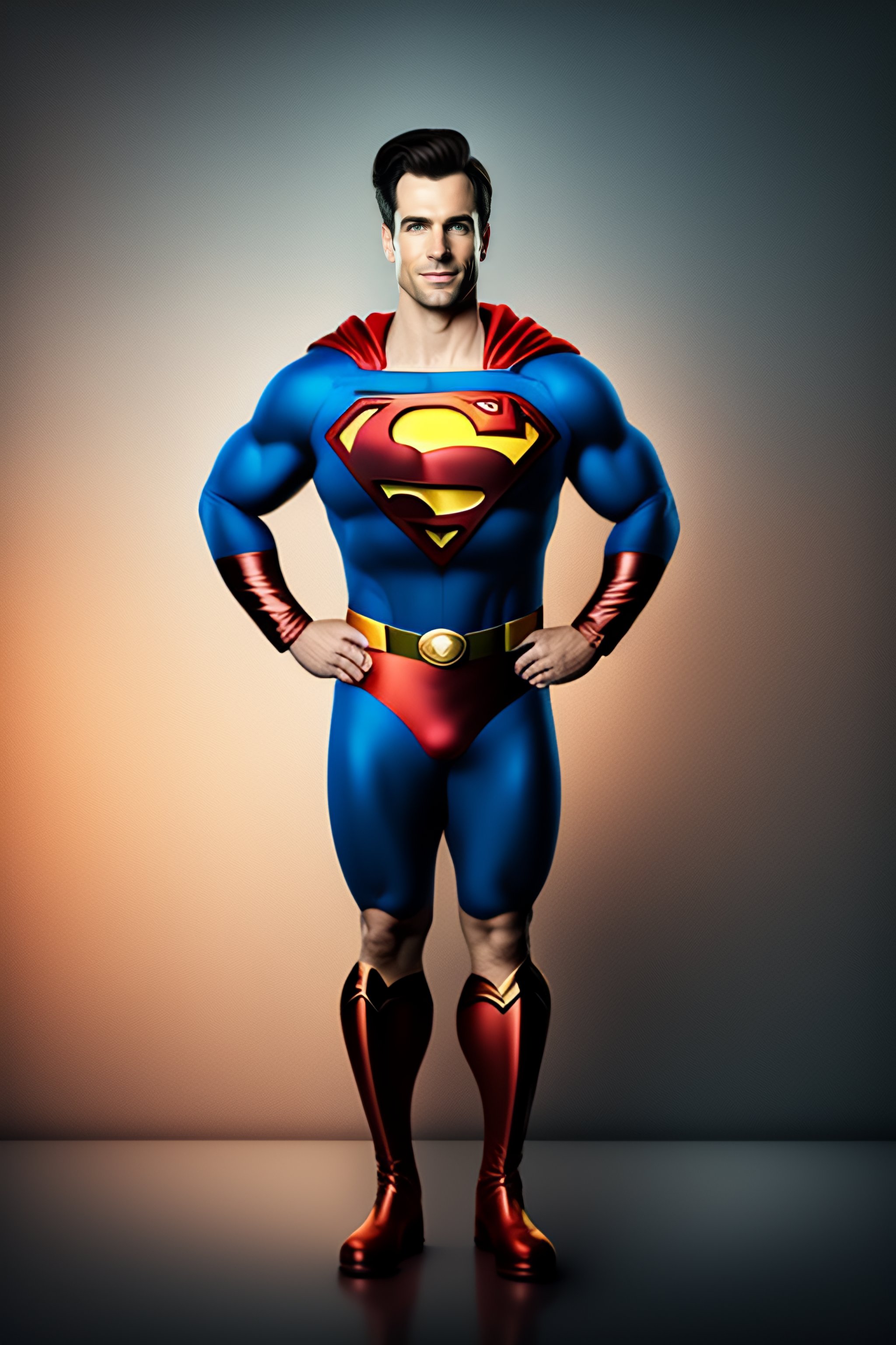 Lexica - It guy with a laptop in a superman costume and posture
