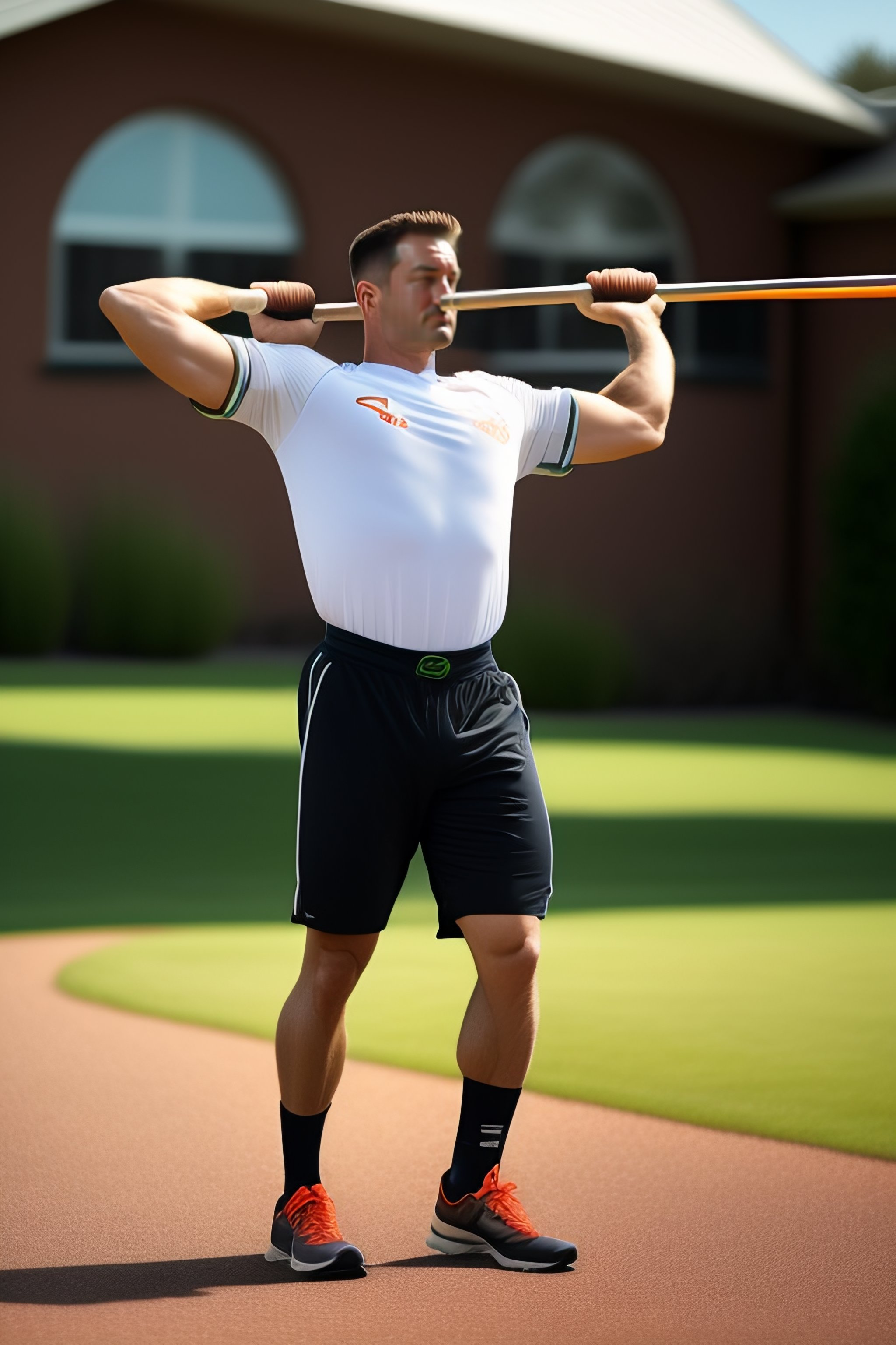 Lexica - Man doing Broomstick External Shoulder Rotation Exercise. Man ...