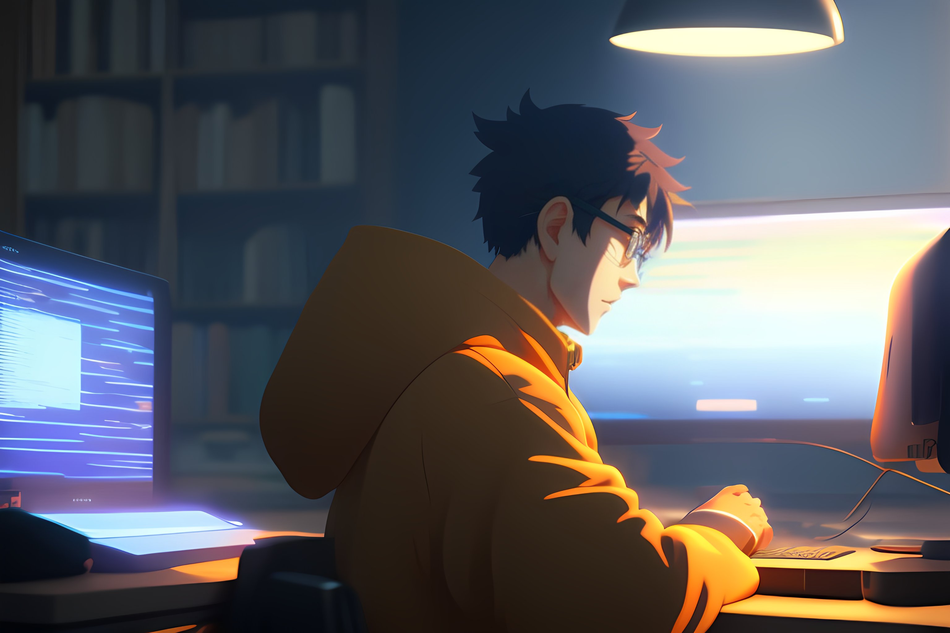 Anime Computer Geek