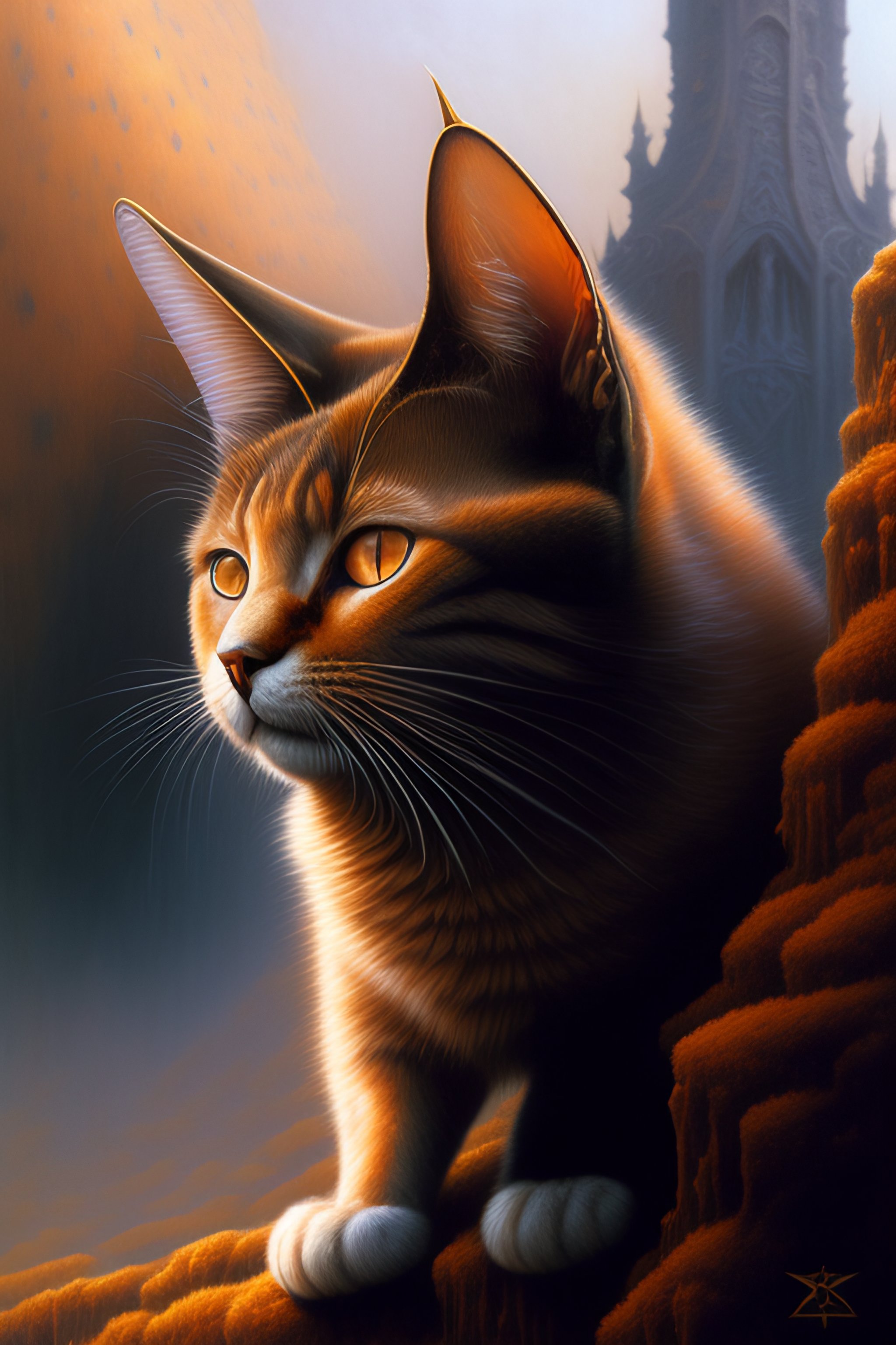 Lexica - Painting of (((((bat cat crossover))))) by zdzislaw beksinski ...