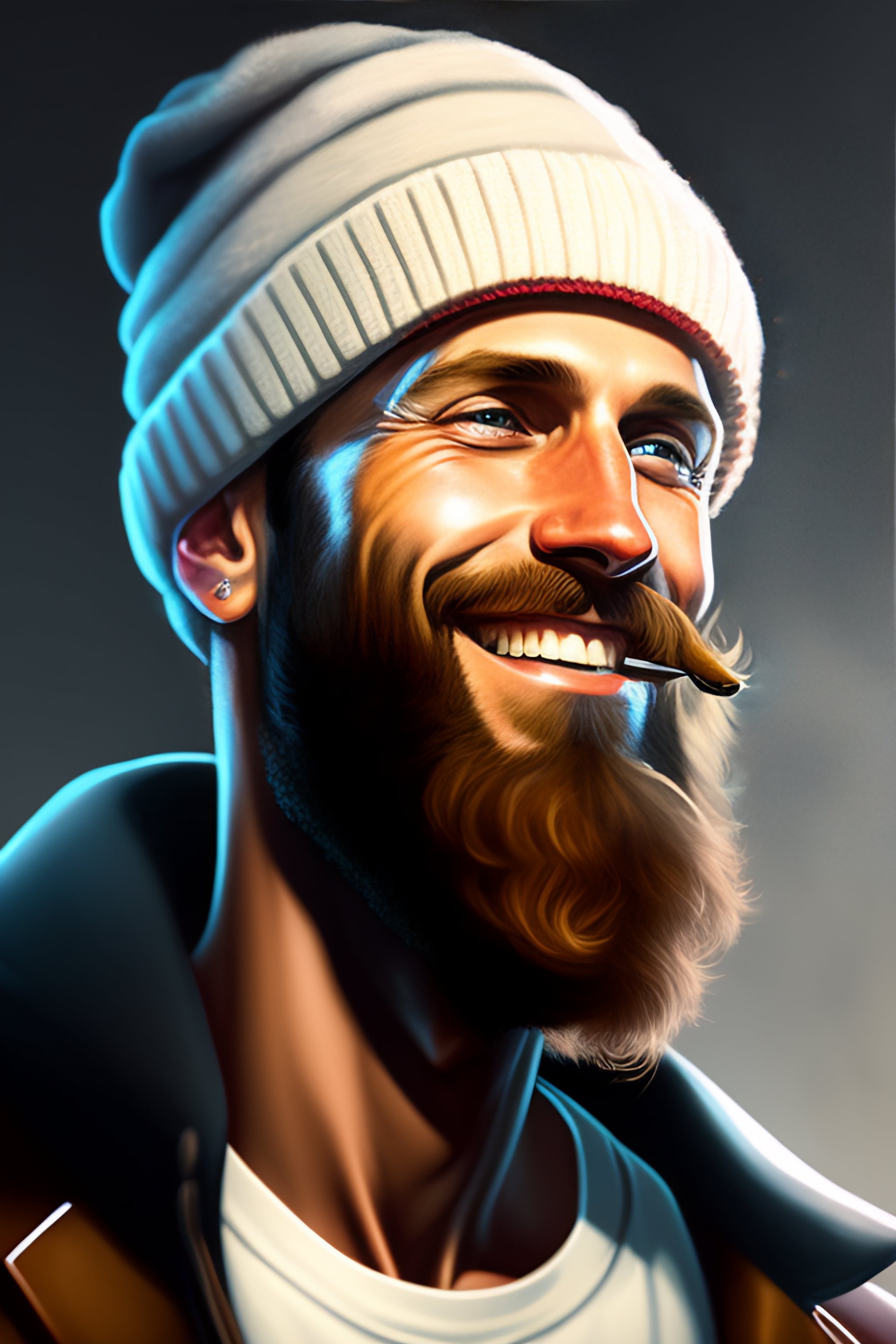 Lexica - Petter stormare, with full beard, biting a cigar, with beanie ...