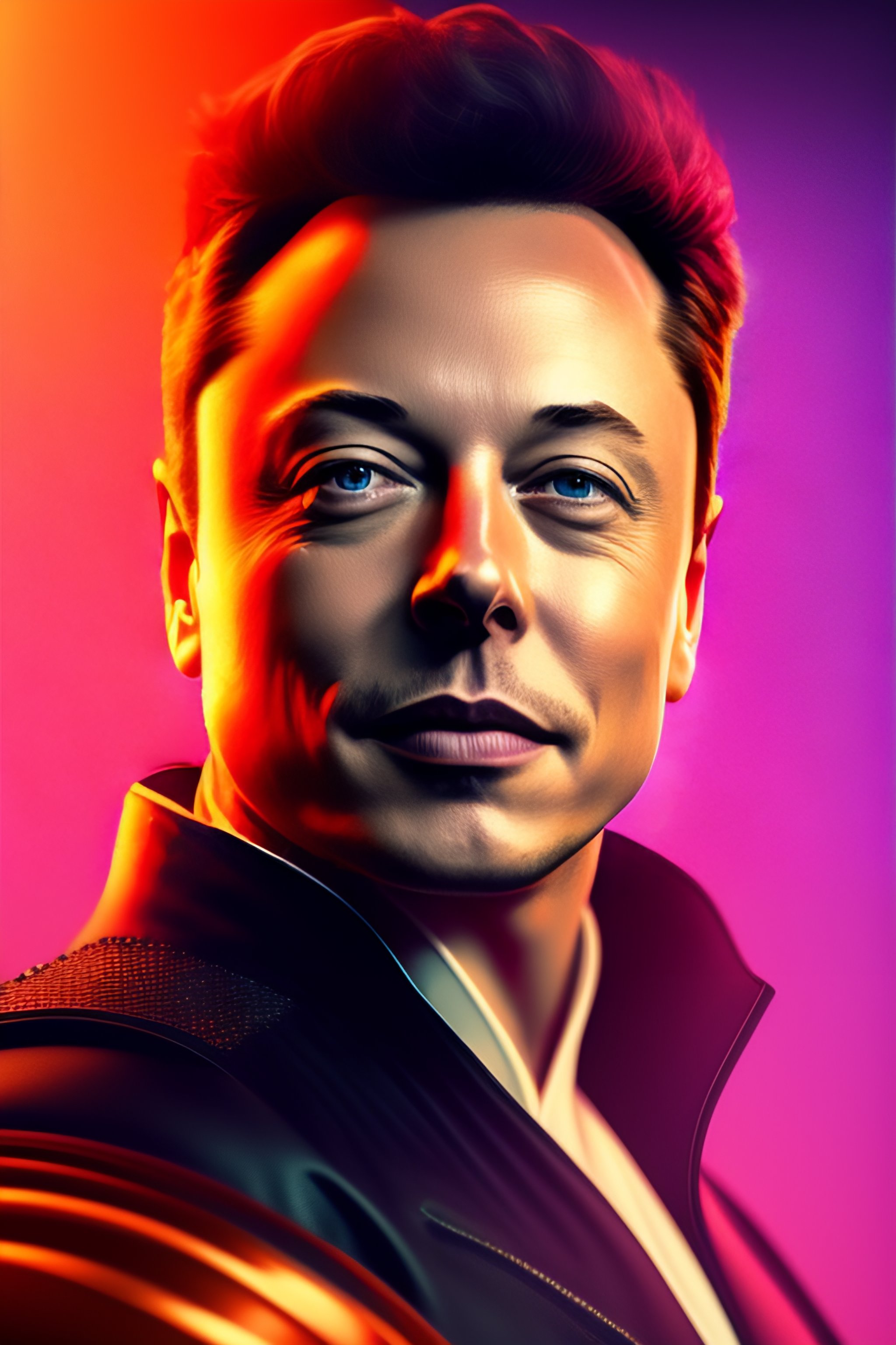 Lexica - Elon Musk by Miquel Barcelo, octane render, transparent ...