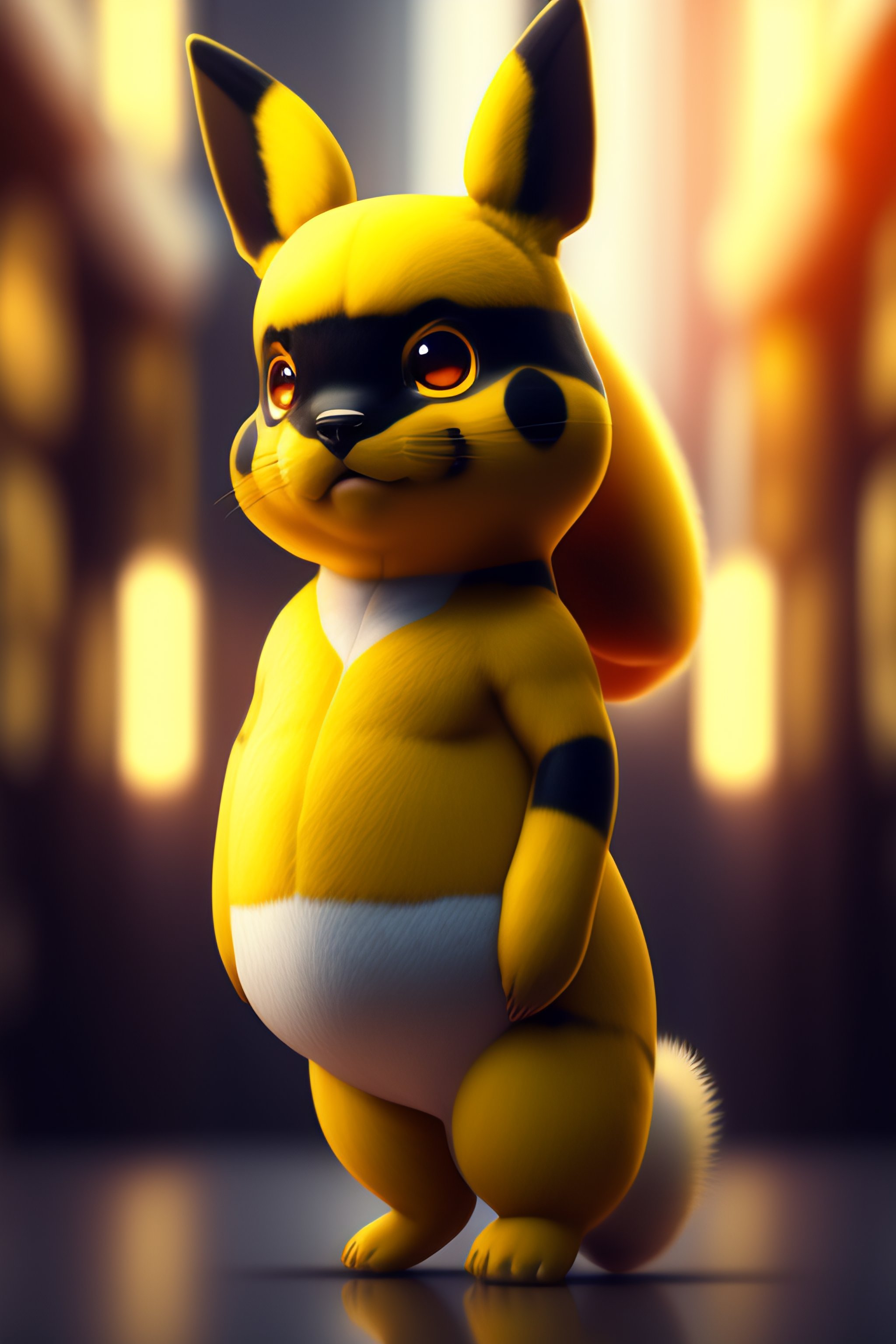 Lexica - Ariana Grande as a Pikachu character, Full body view, hyper ...