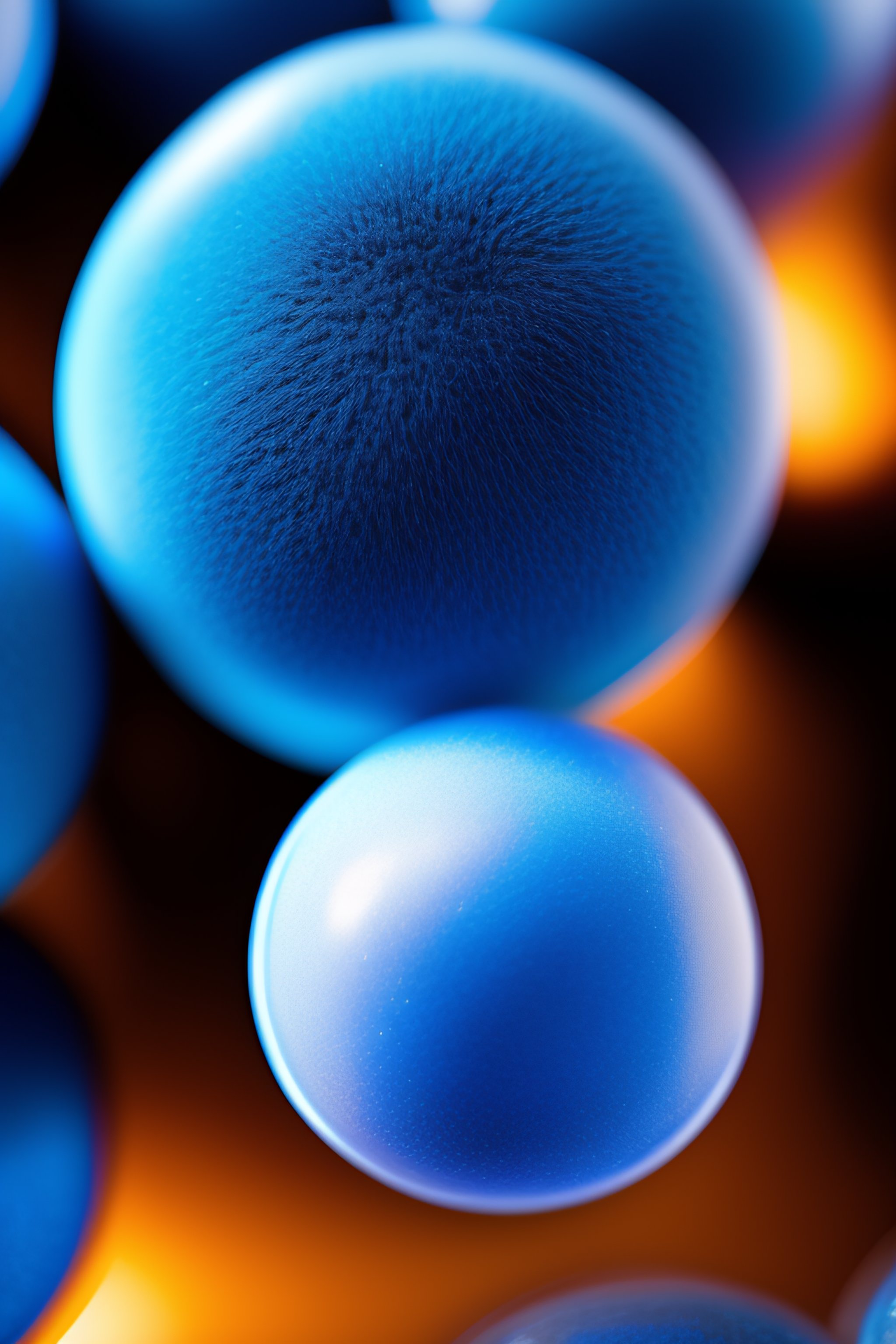 Lexica - A close up of a blue cats balls sack