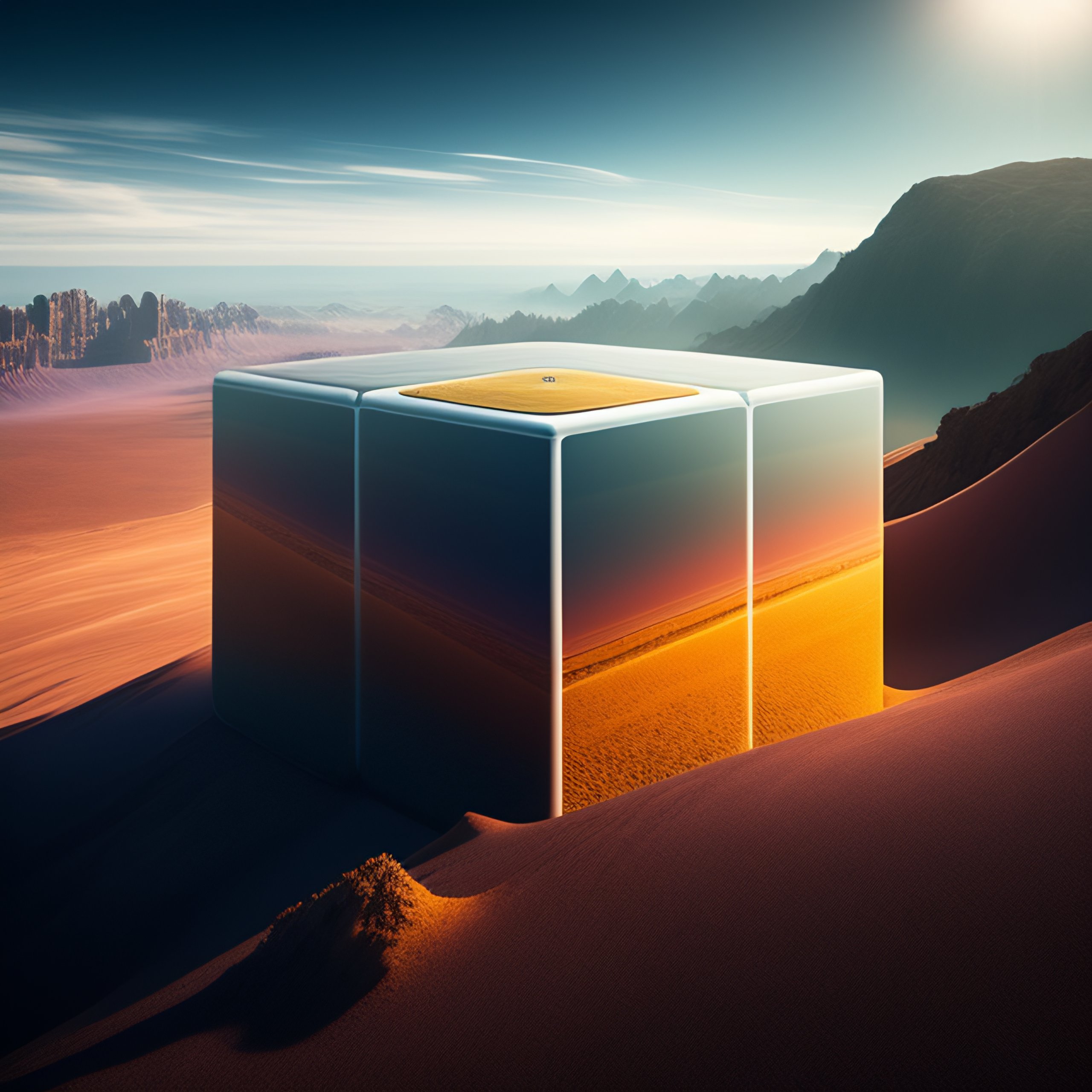Lexica - Cubic Earth in space. Earth in the form of a cube. Photo