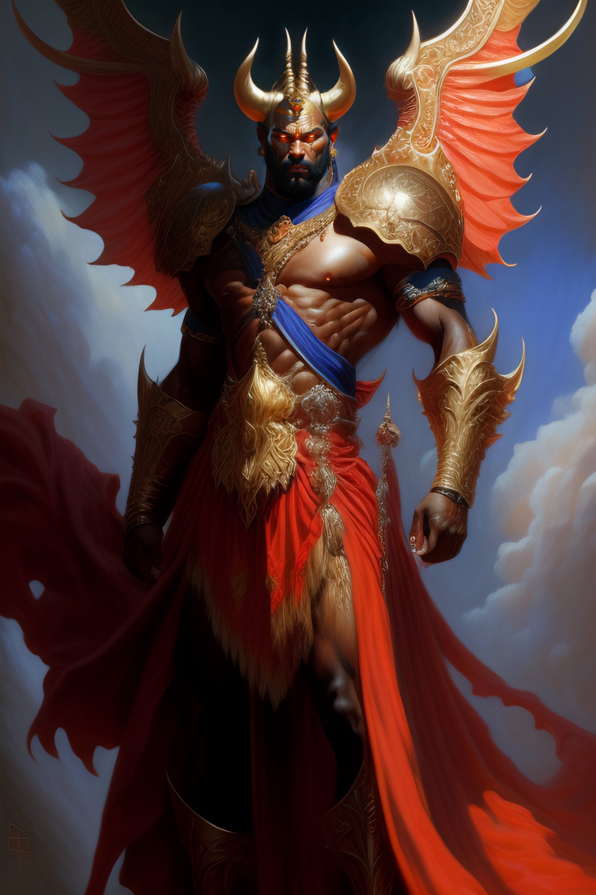 Lexica - Full body shot the devil fantasy entity portrait art by donato ...