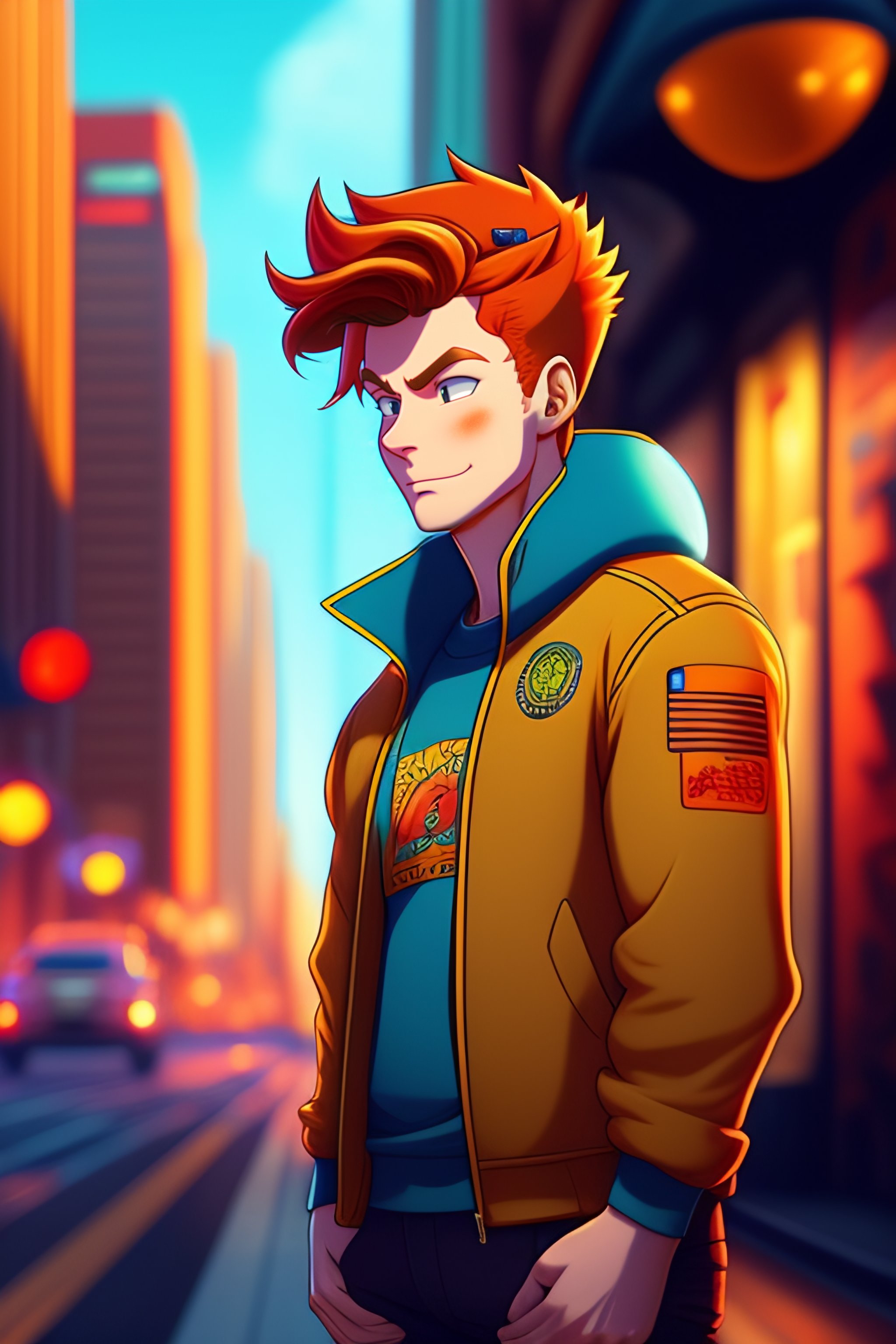 Lexica - Philip J. Fry, futurama, delivery boy, extreme detail, vivid ...
