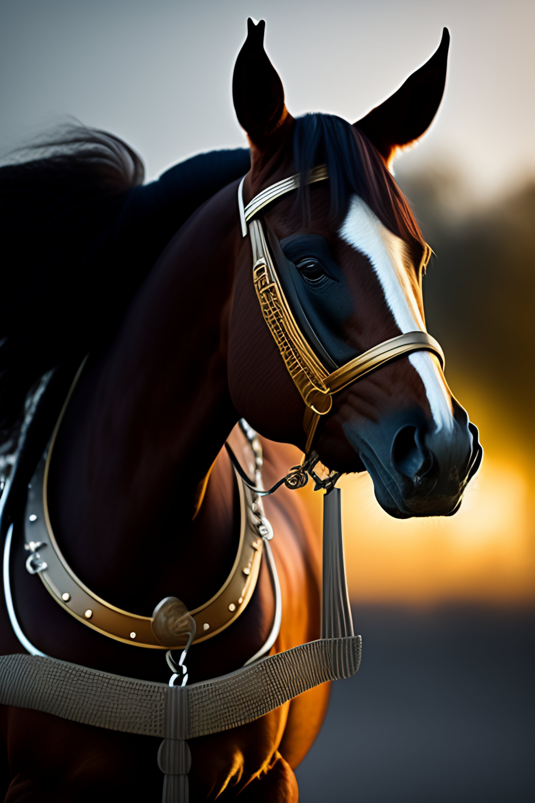 Lexica - Picture of a horse with riot gear