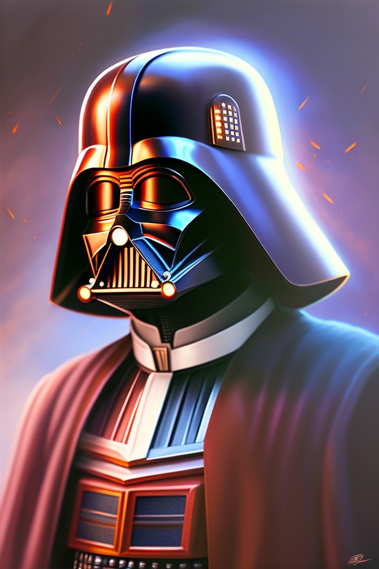 Lexica - Darth Vader As Doctor Who, Painting Oill