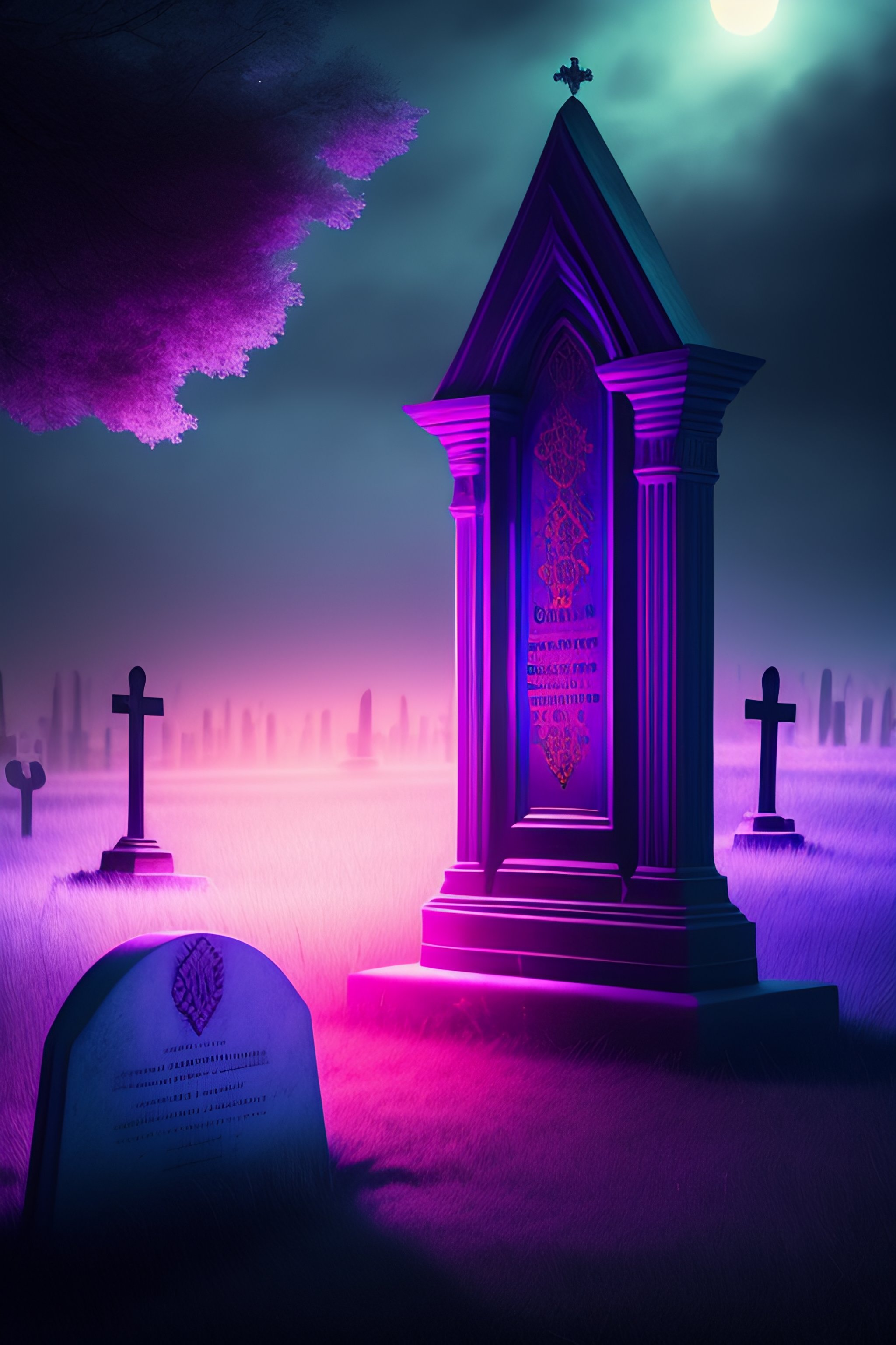 Gothic Cemetery Wallpaper