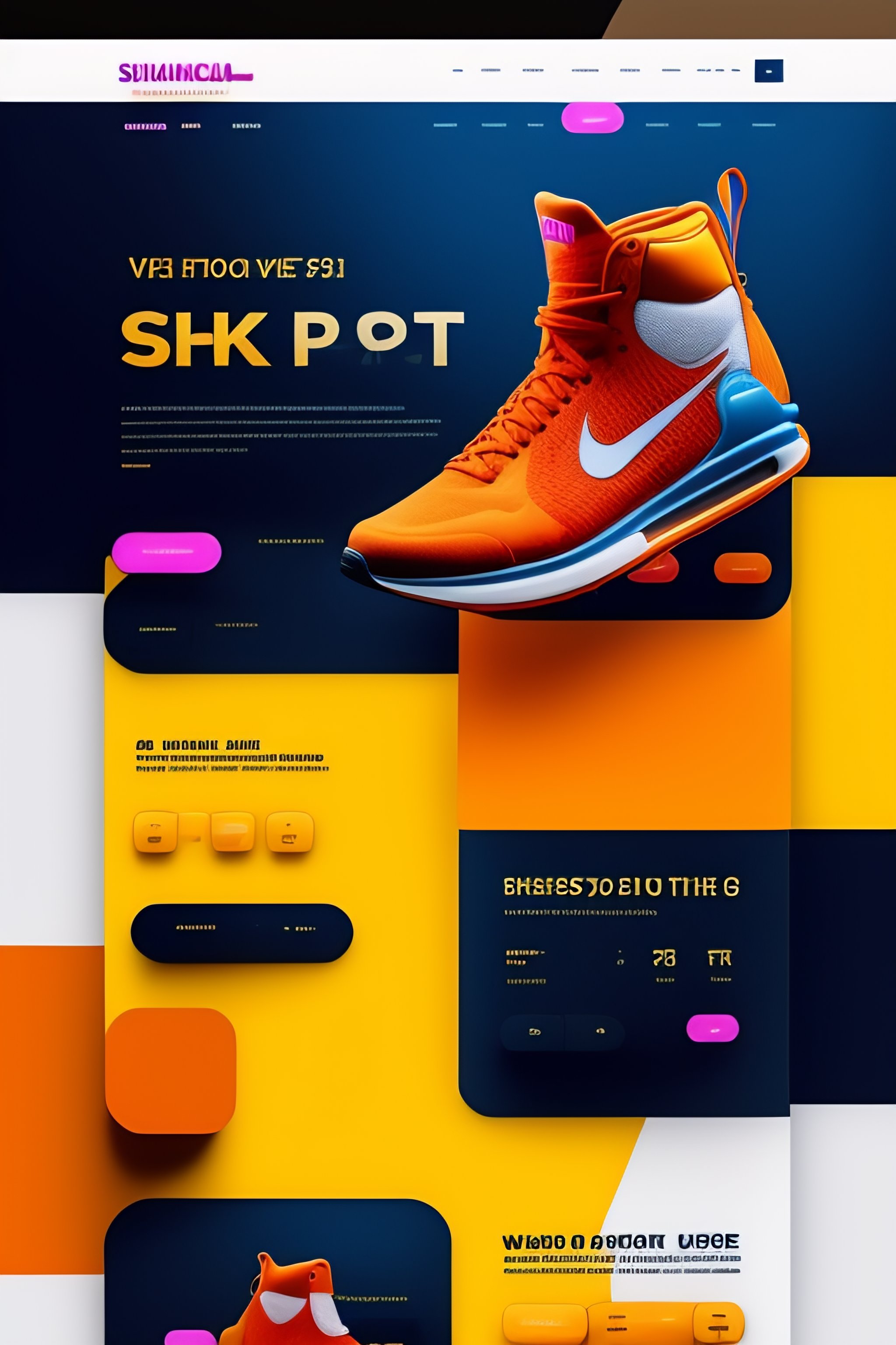 Lexica - Shoes ecommerce, website landing page designs, attractive ...