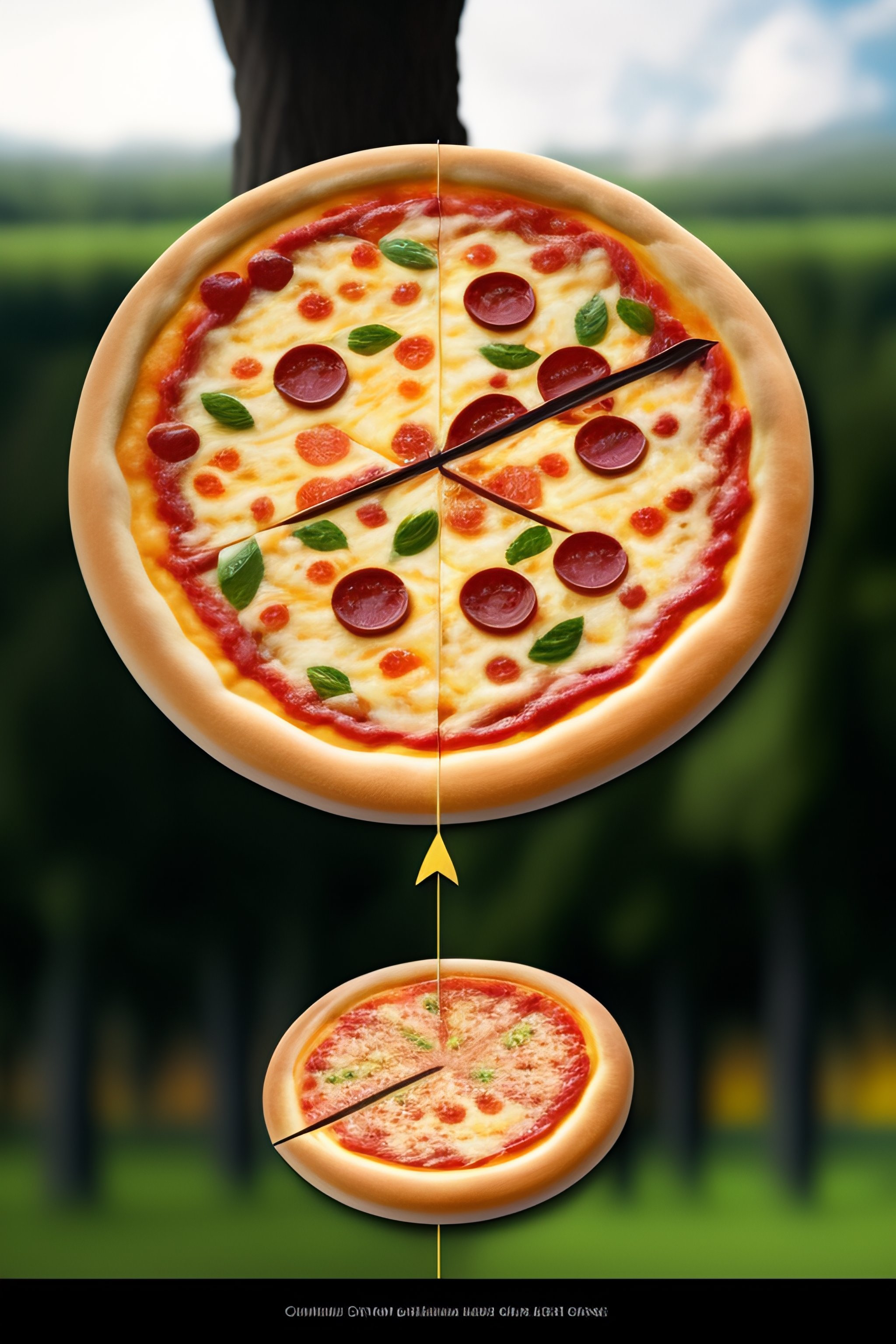 Lexica - Create a pizza arrow on a tree