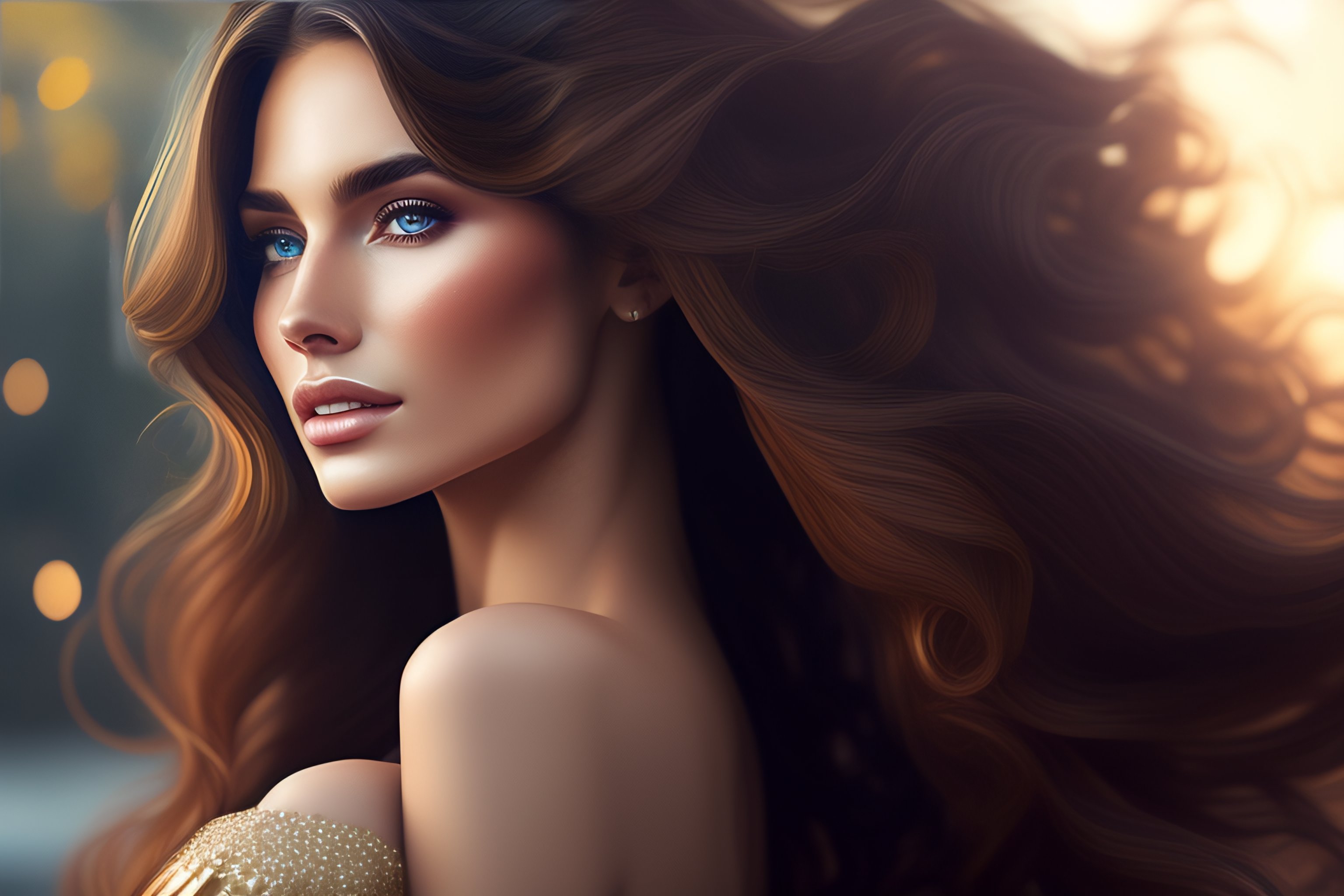 Lexica - Enigmatic, veutiful, gorgeous, long hair, detailed, realistic ...
