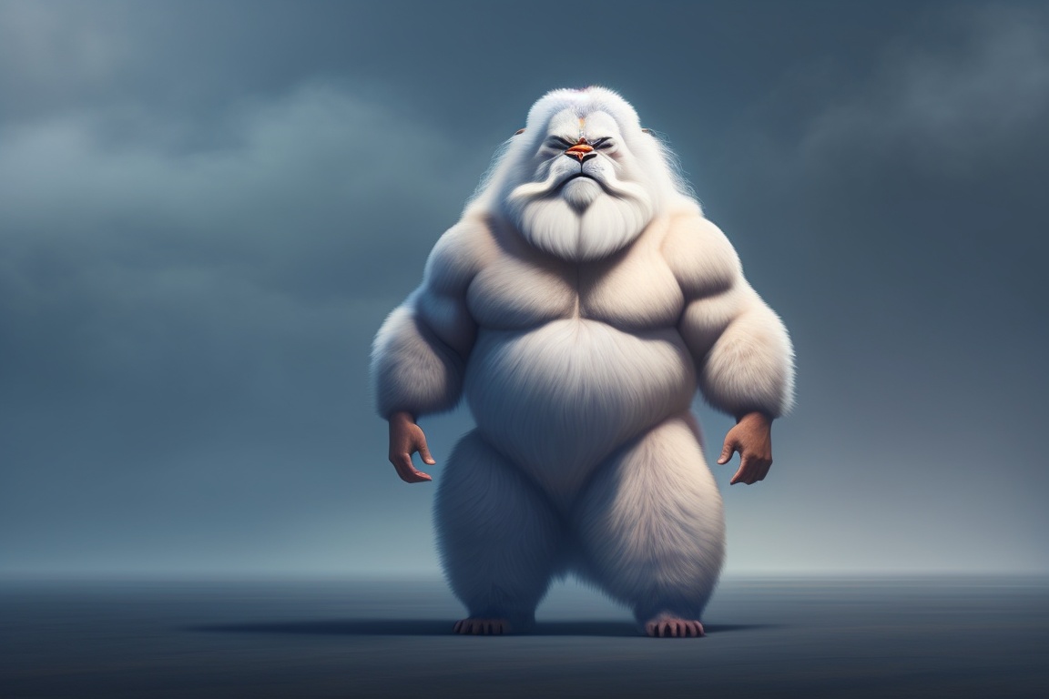 Lexica - Yeti, full body portrait