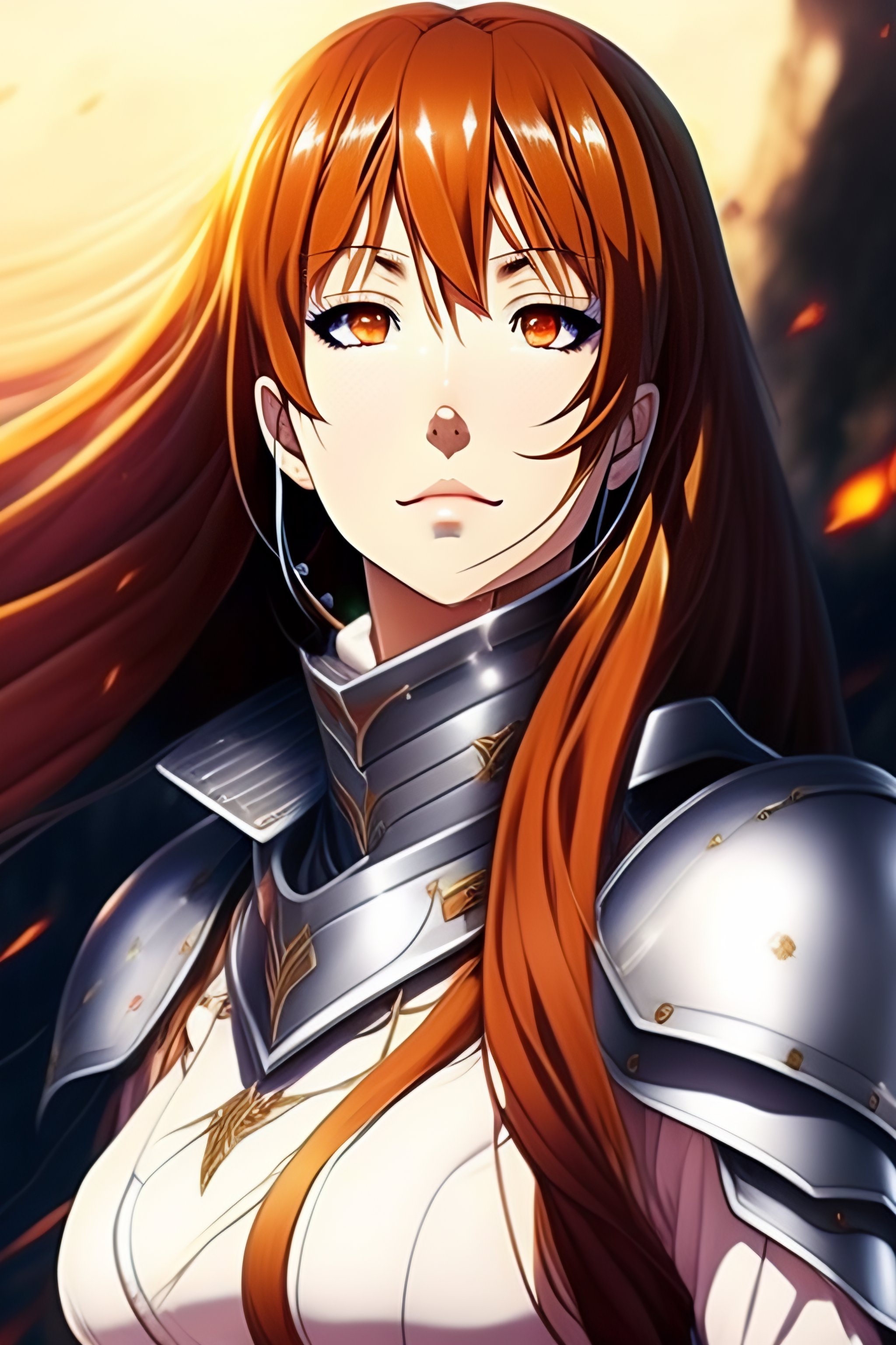 Lexica - Half-body illustration of Asuna from SAO, wearing Paladin ...