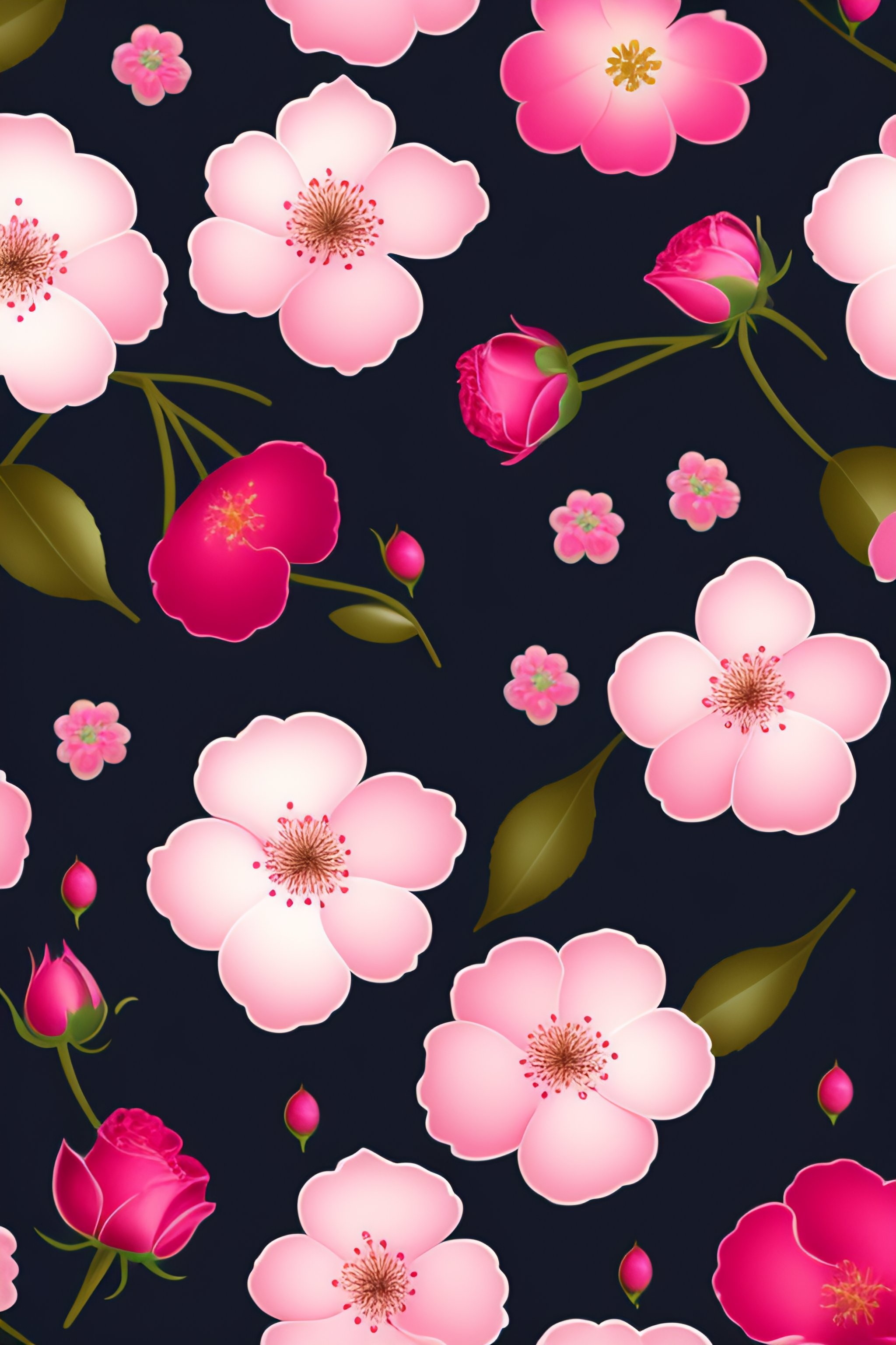 Lexica - "Create a feminine, floral design using cherry blossom. Use an ...