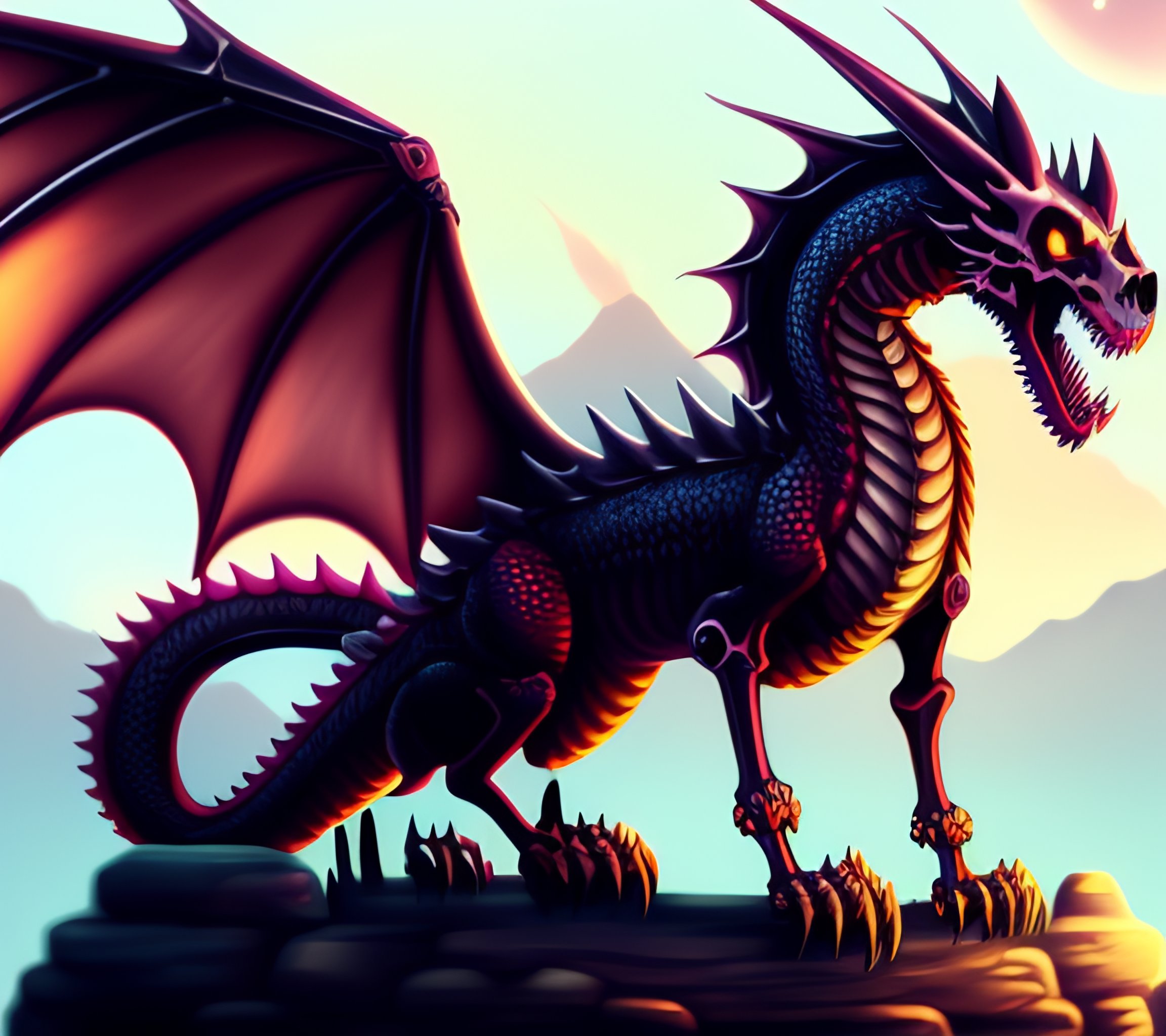 Bone Dragon Wallpaper