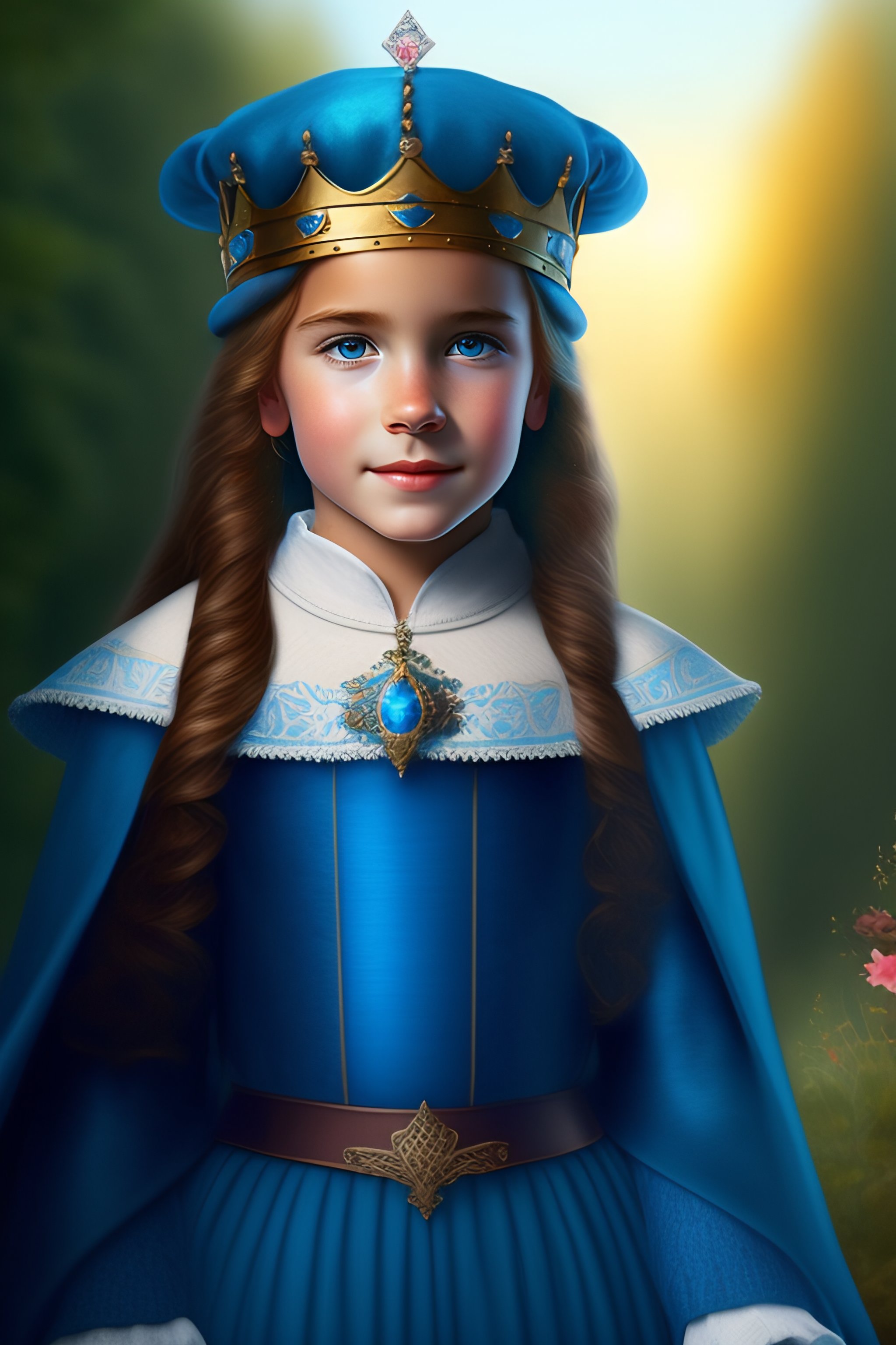 Lexica - Girl, beautiful, medieval hiking clothes, blue clothes ...