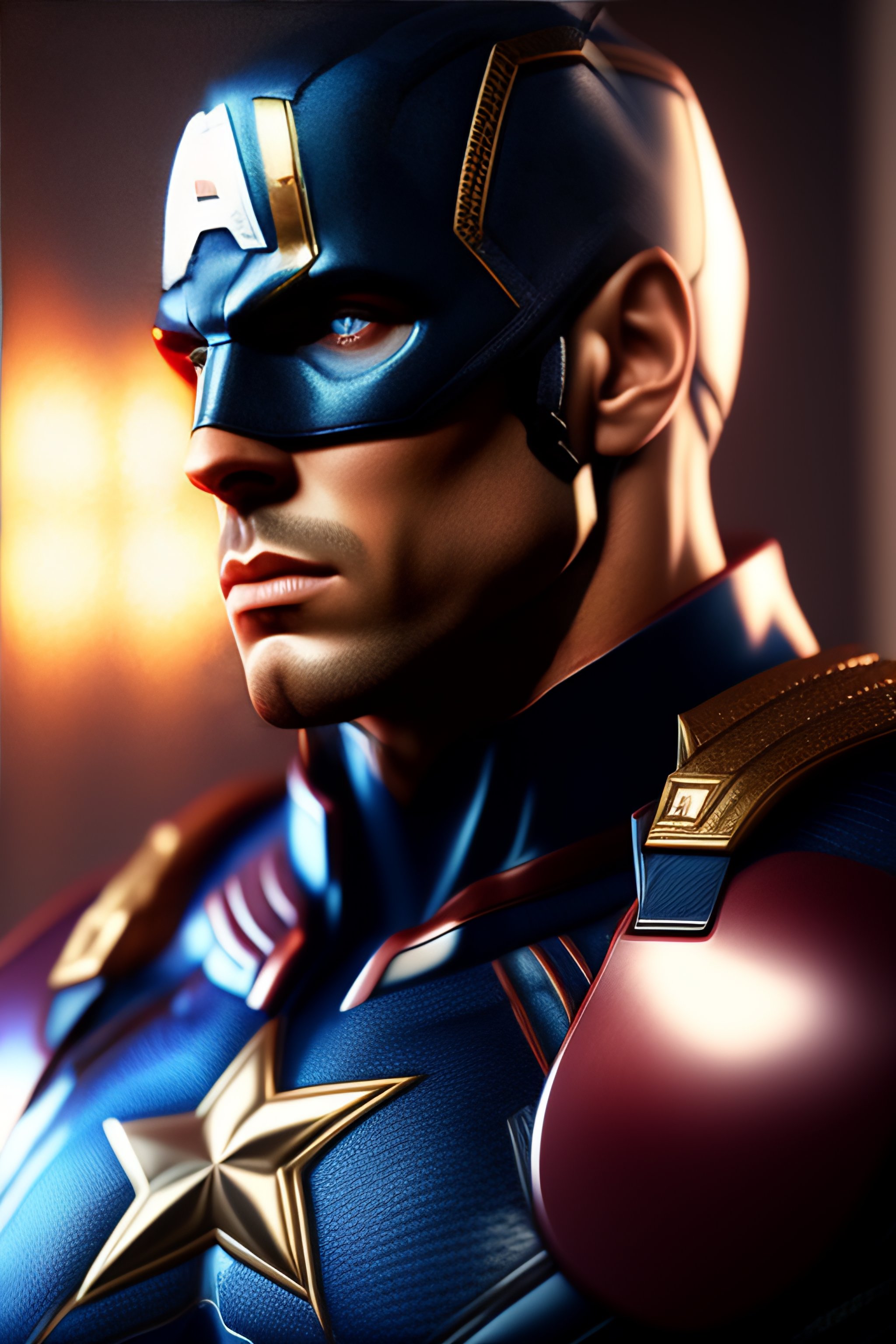 Lexica - A digital art of captain america, intricate, hyperrealistic ...