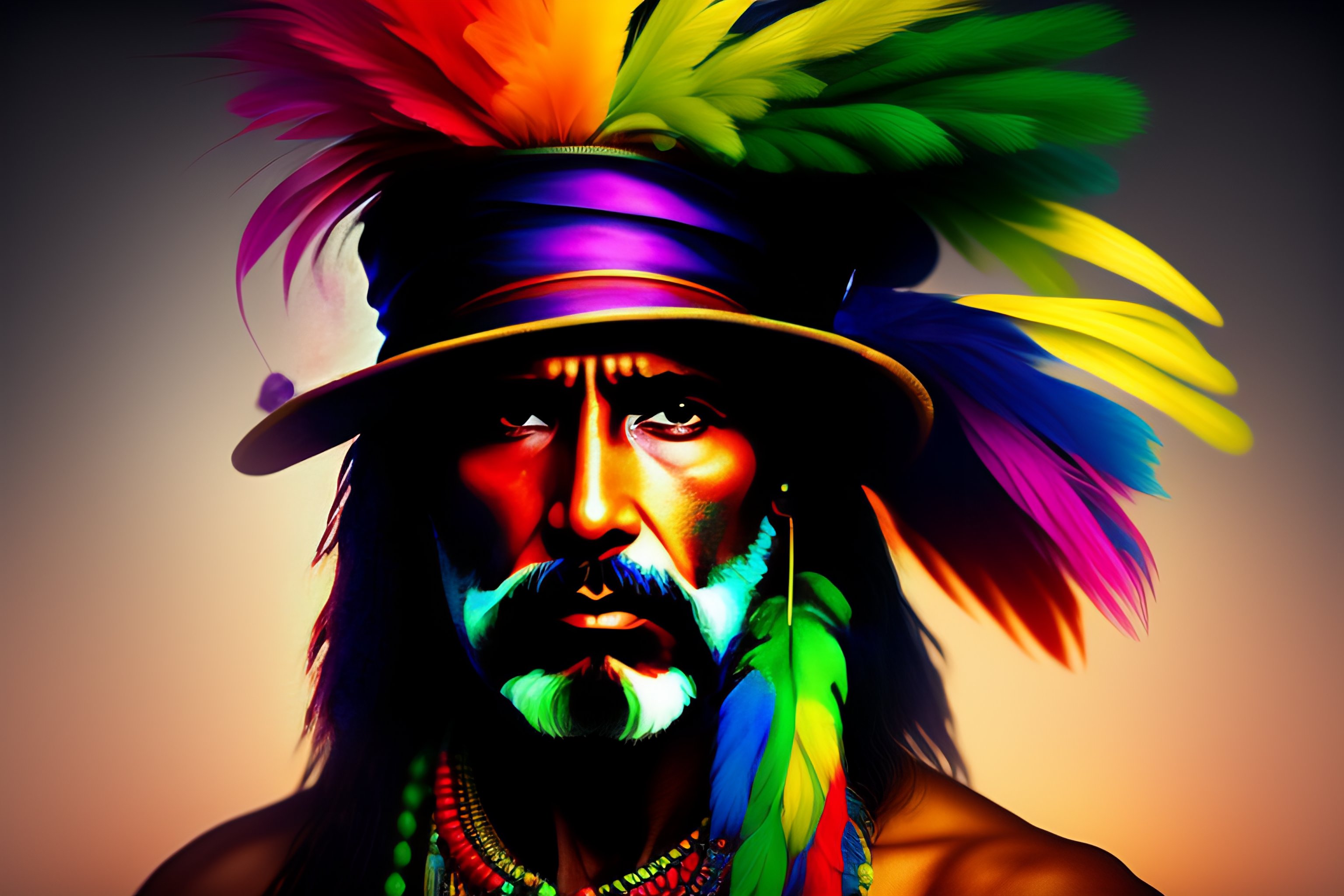 Lexica - Indio americano hombre con cara serio, nariz grande, ojos ...