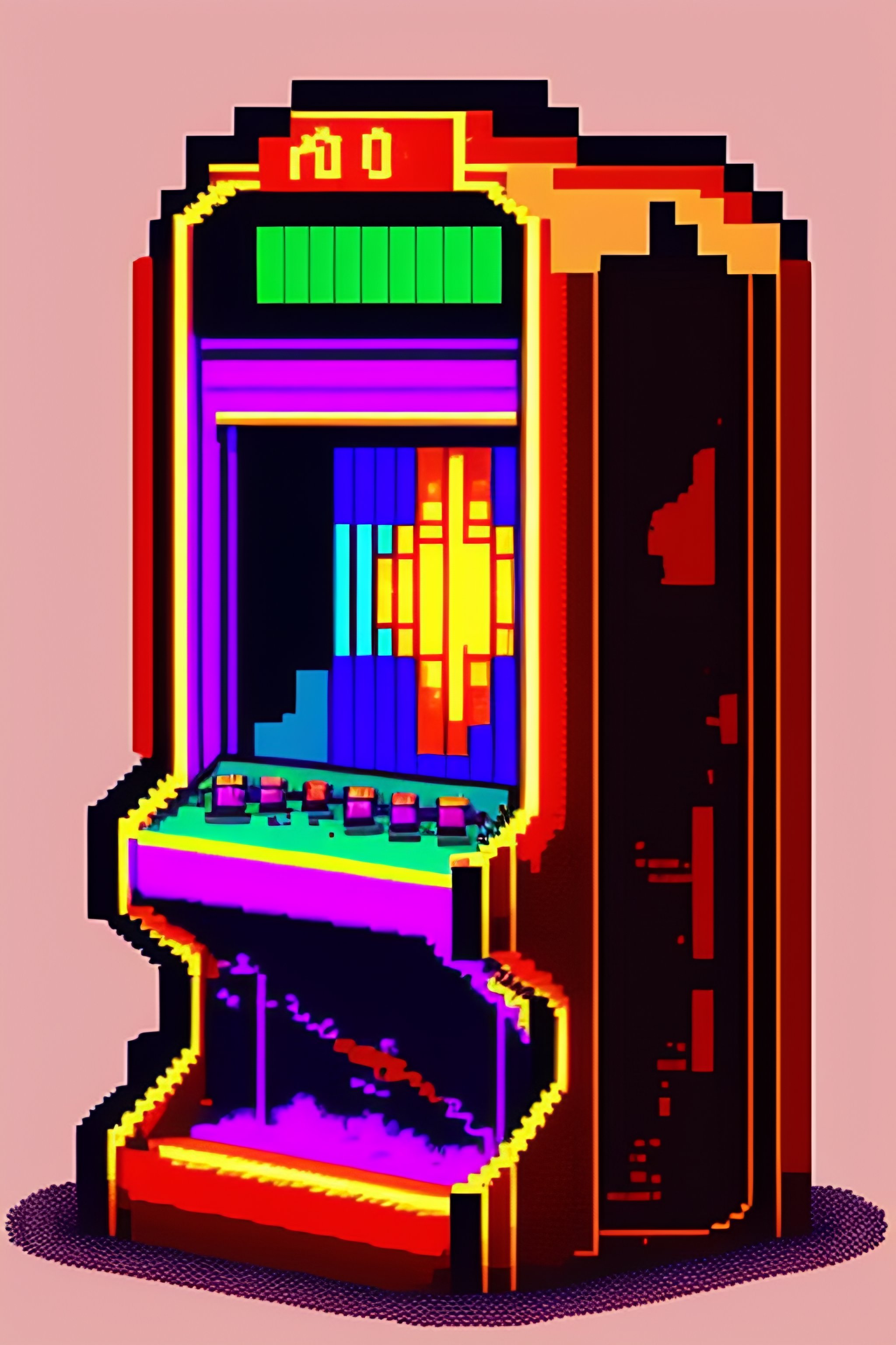 Lexica - Pixel art, arcade game, retro, old school, monster