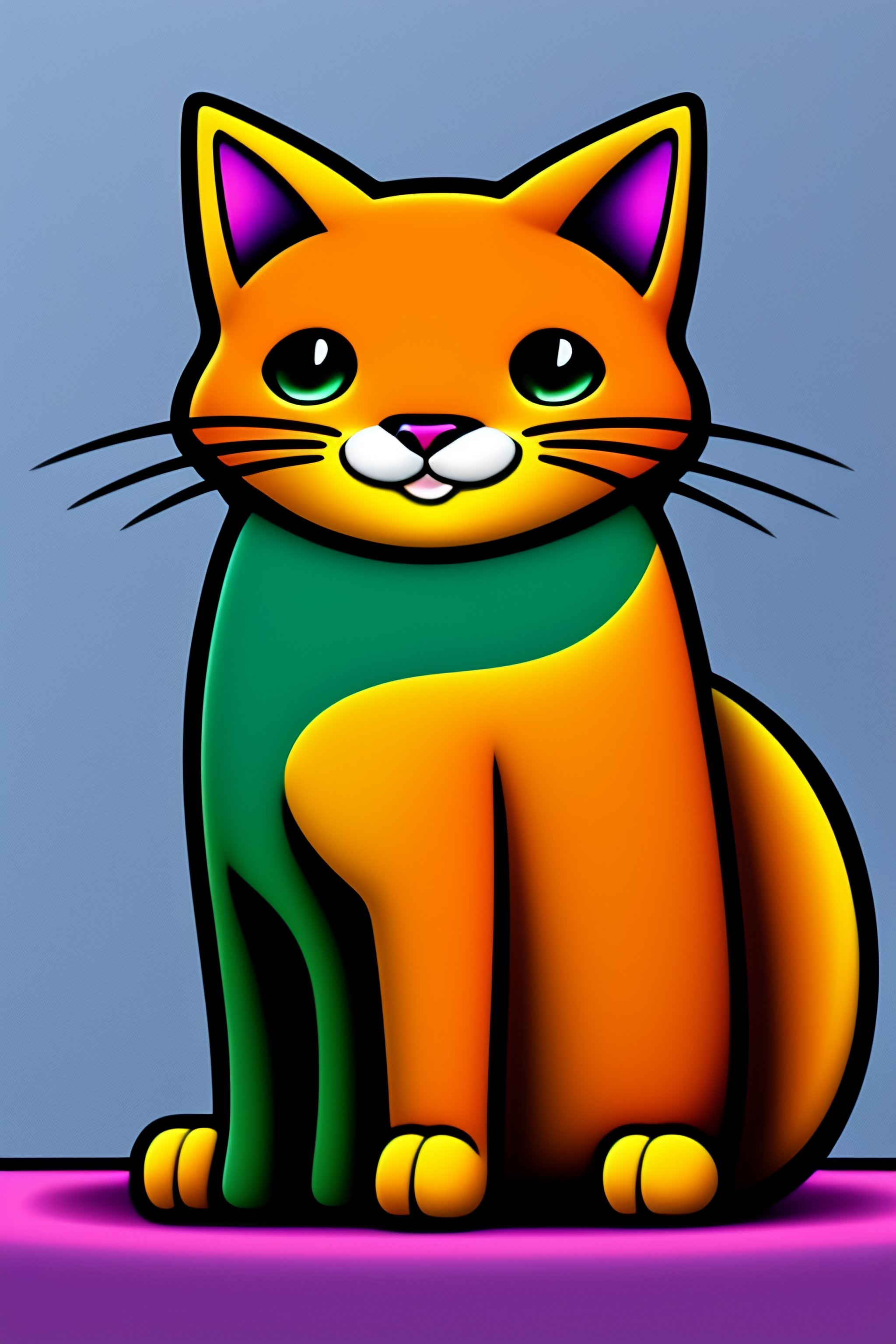 Lexica - Scratch cat MIT cartoon