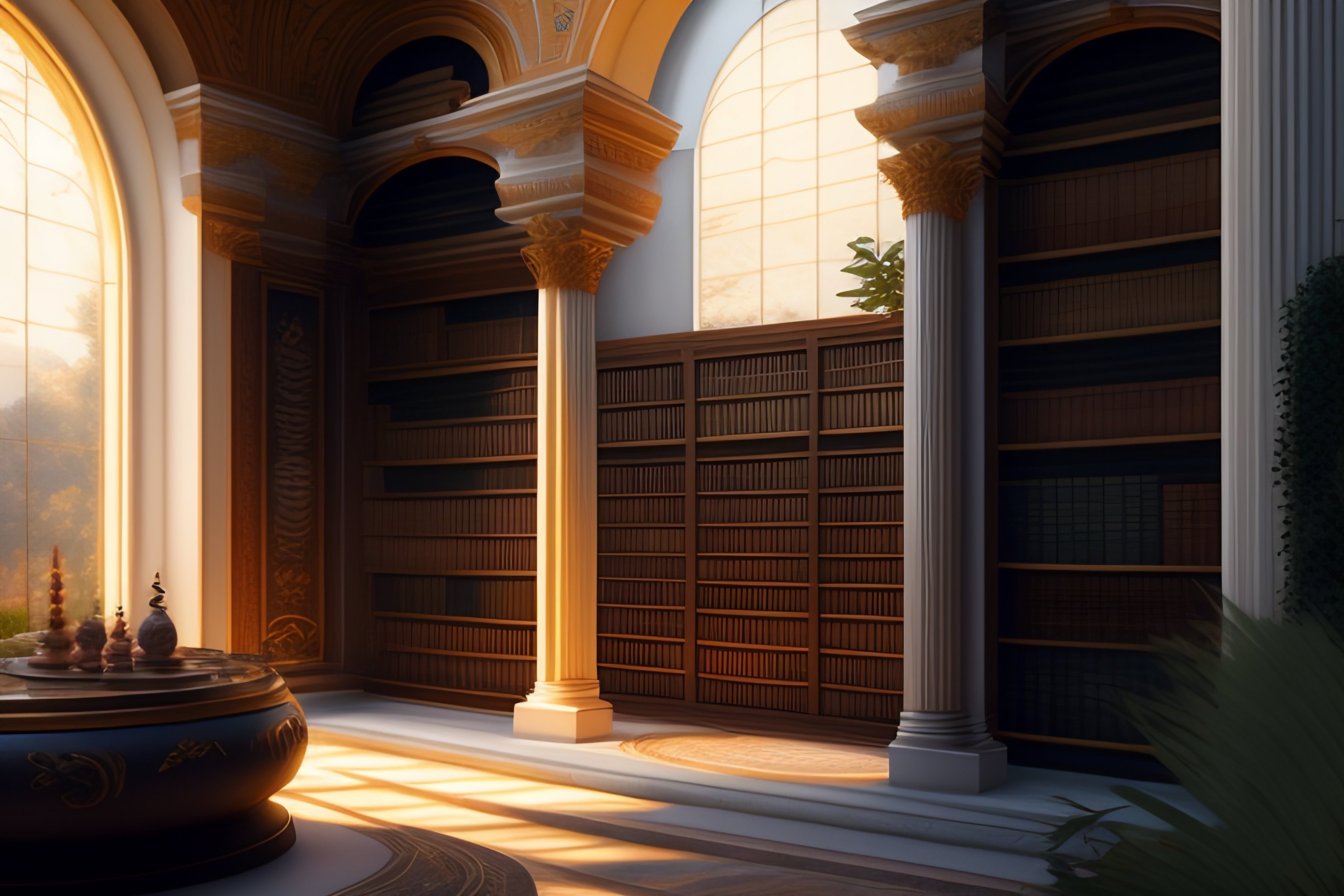 Lexica - Anciant rome outdoor library interior, ferdinand knab, lois ...