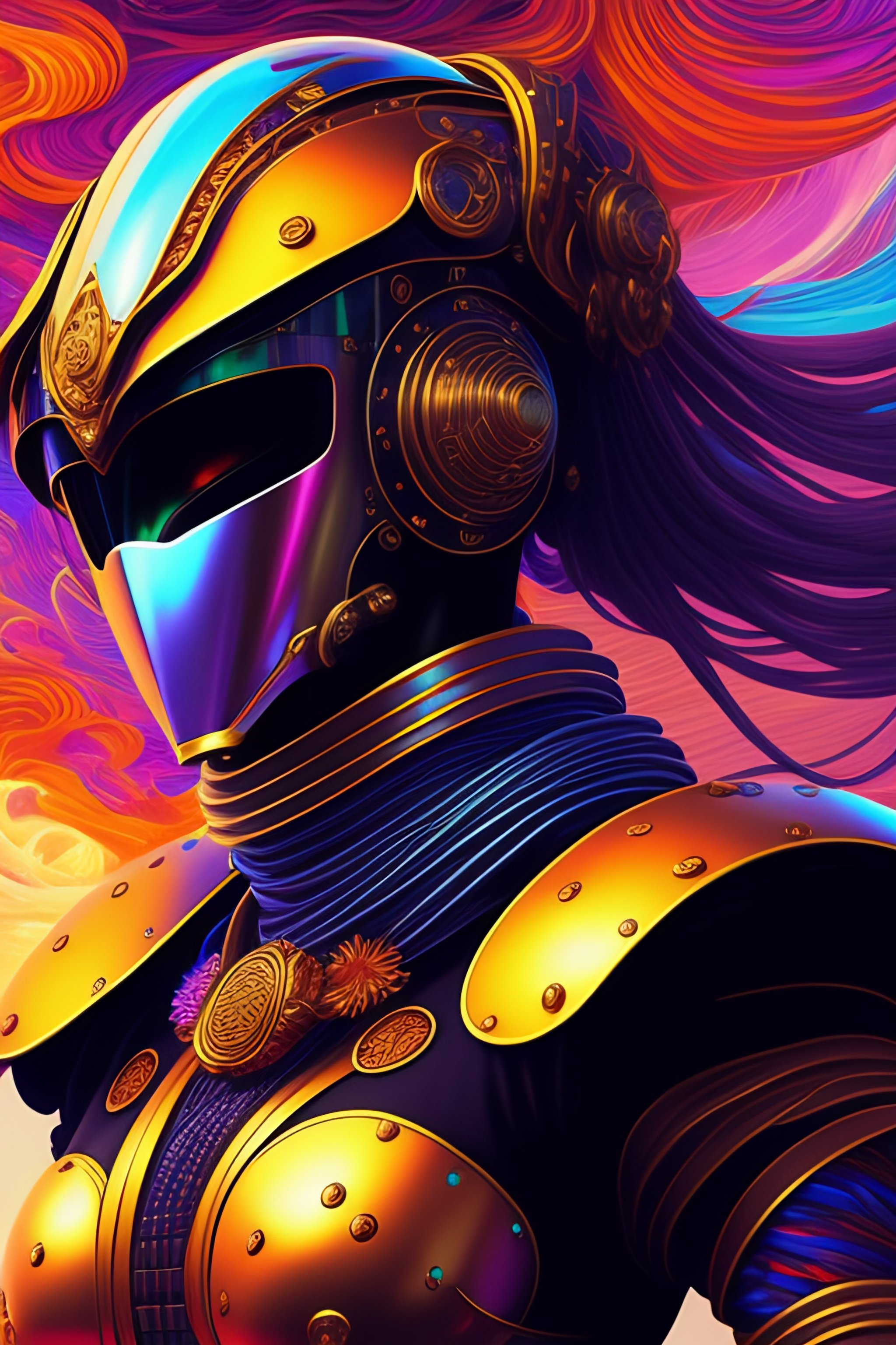 Lexica - Using unknown mask, one robotic arm, and carrying a samurai ...